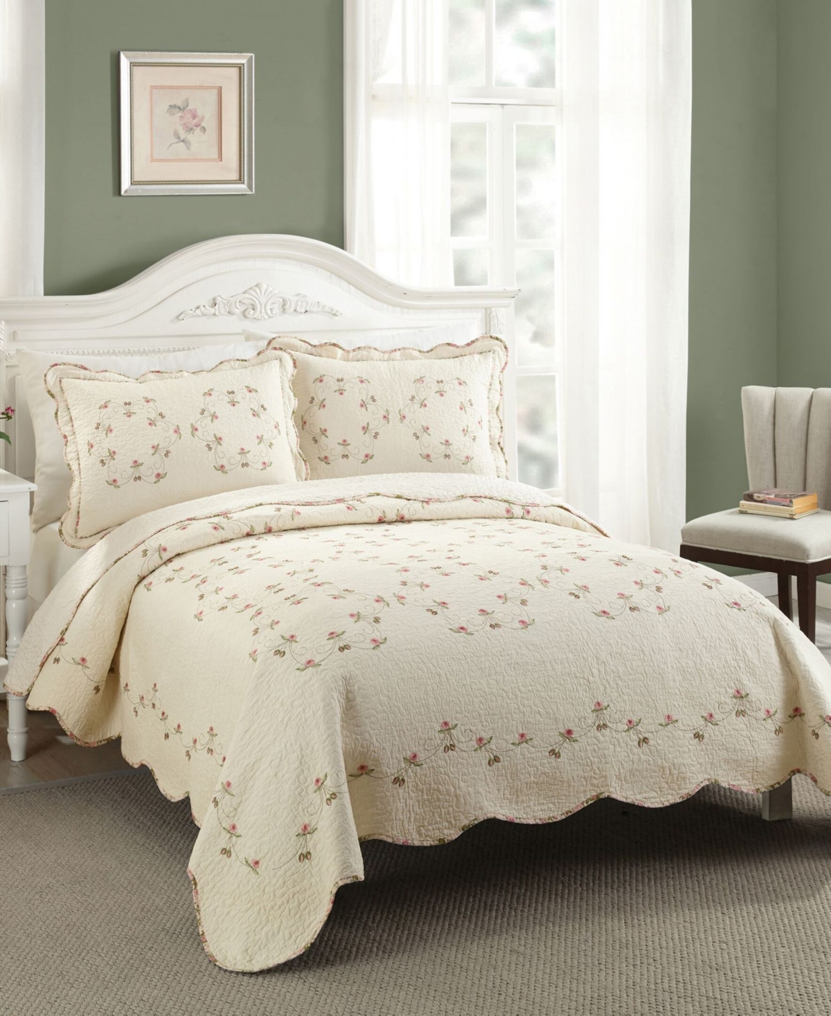 Click here for Modern Heirloom Felisa Floral Embroidered 2-Piece... prices