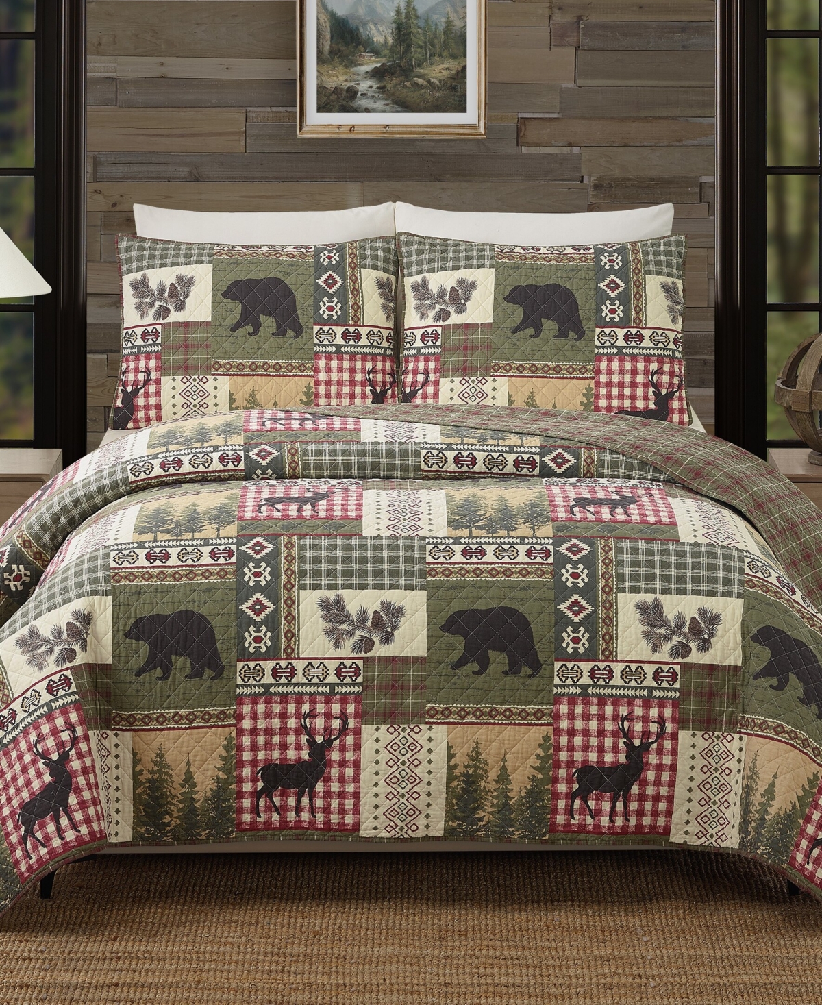 Click here for Modern Heirloom Dorset Reversible 3-Piece Quilt Se... prices