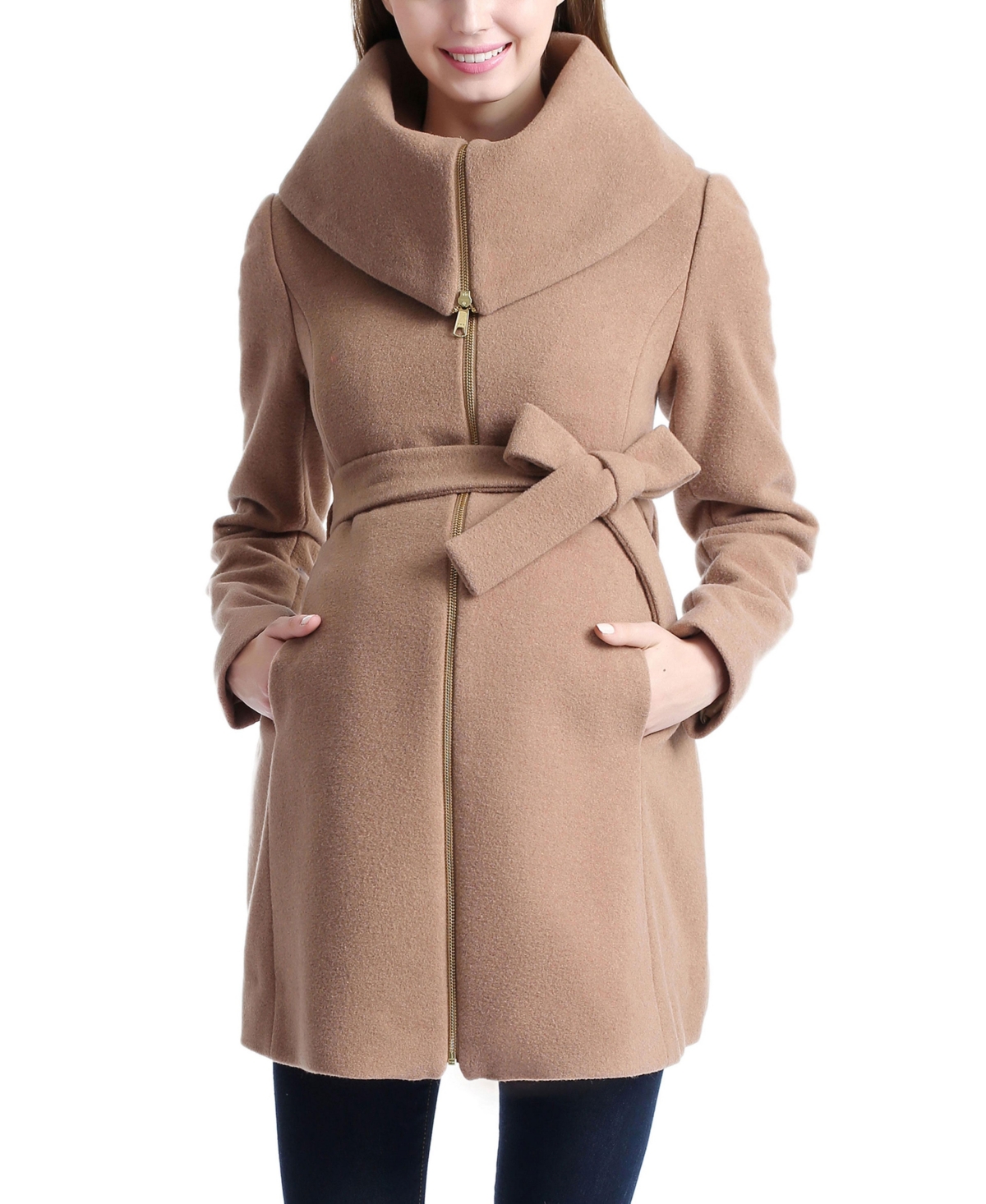 Click here for kimi + kai Womens kimi + kai Mia Wool Blend Fold C... prices