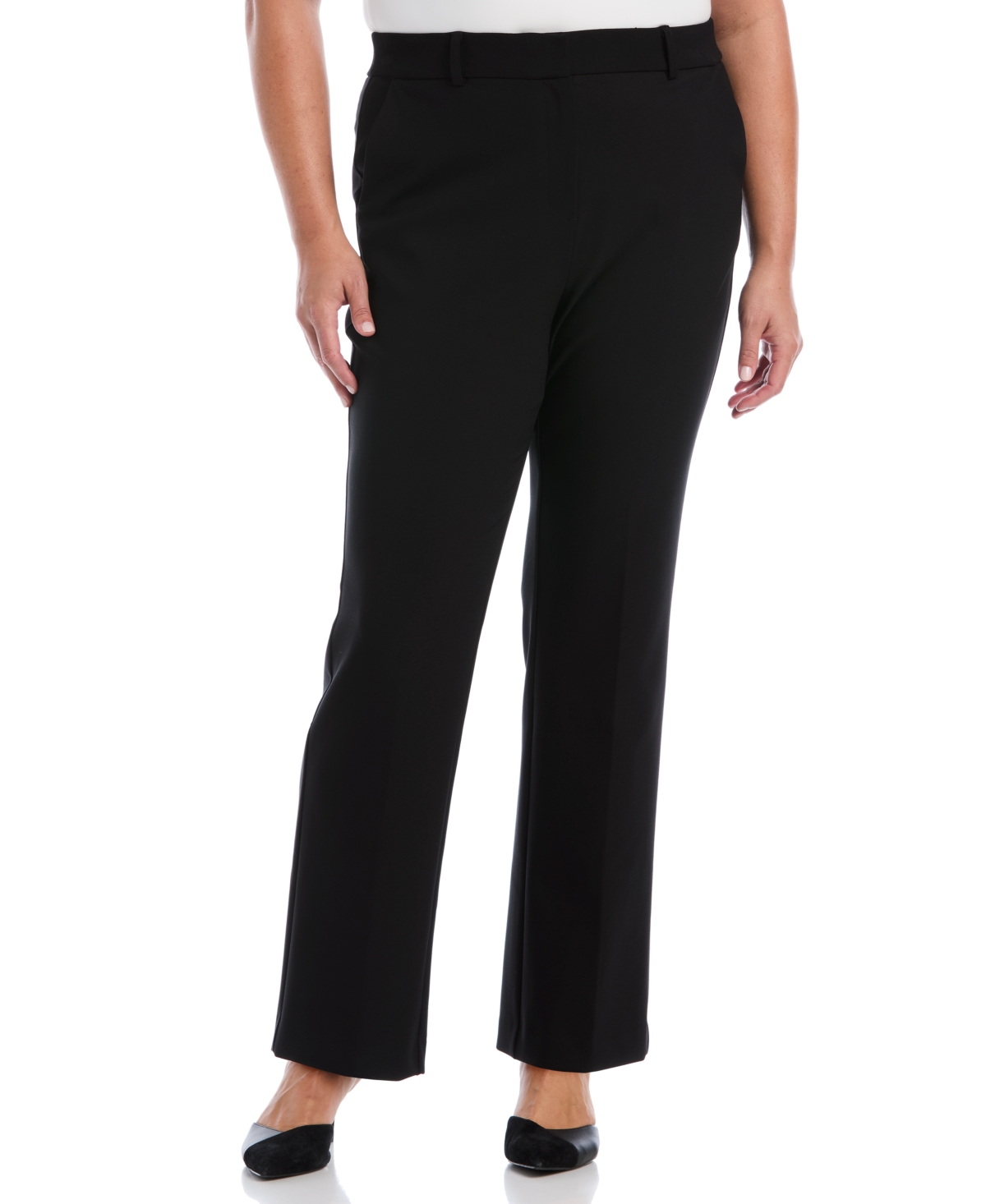 Click here for Rafaella Plus Size High-Rise Bootcut Double-Weave... prices