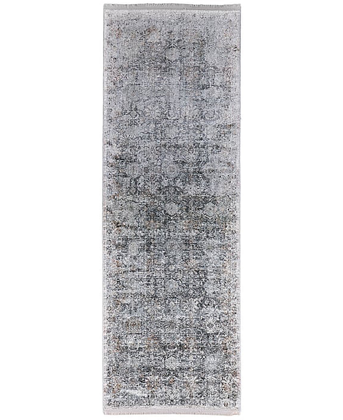 Click here for Feizy Sarrant 3965F 28x12 Runner Area Rug - Gray prices