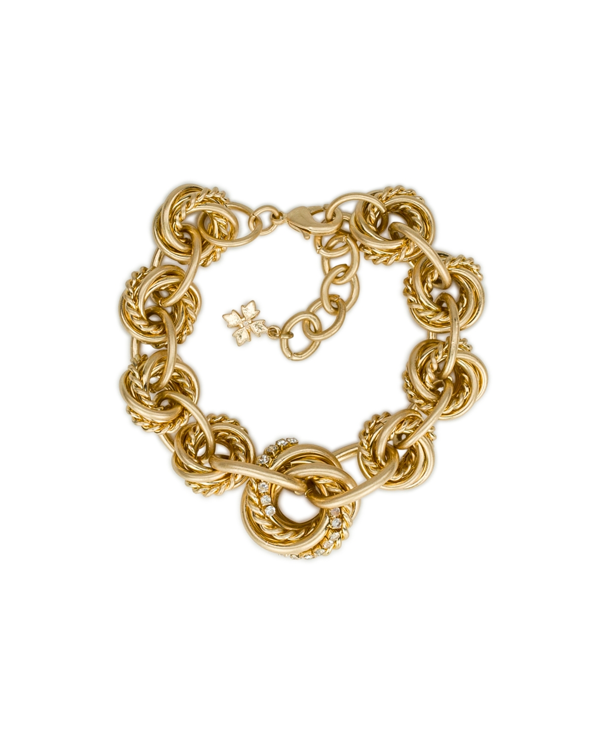 Click here for Patricia Nash Gold-Plated Twisted Knot Link Bracel... prices