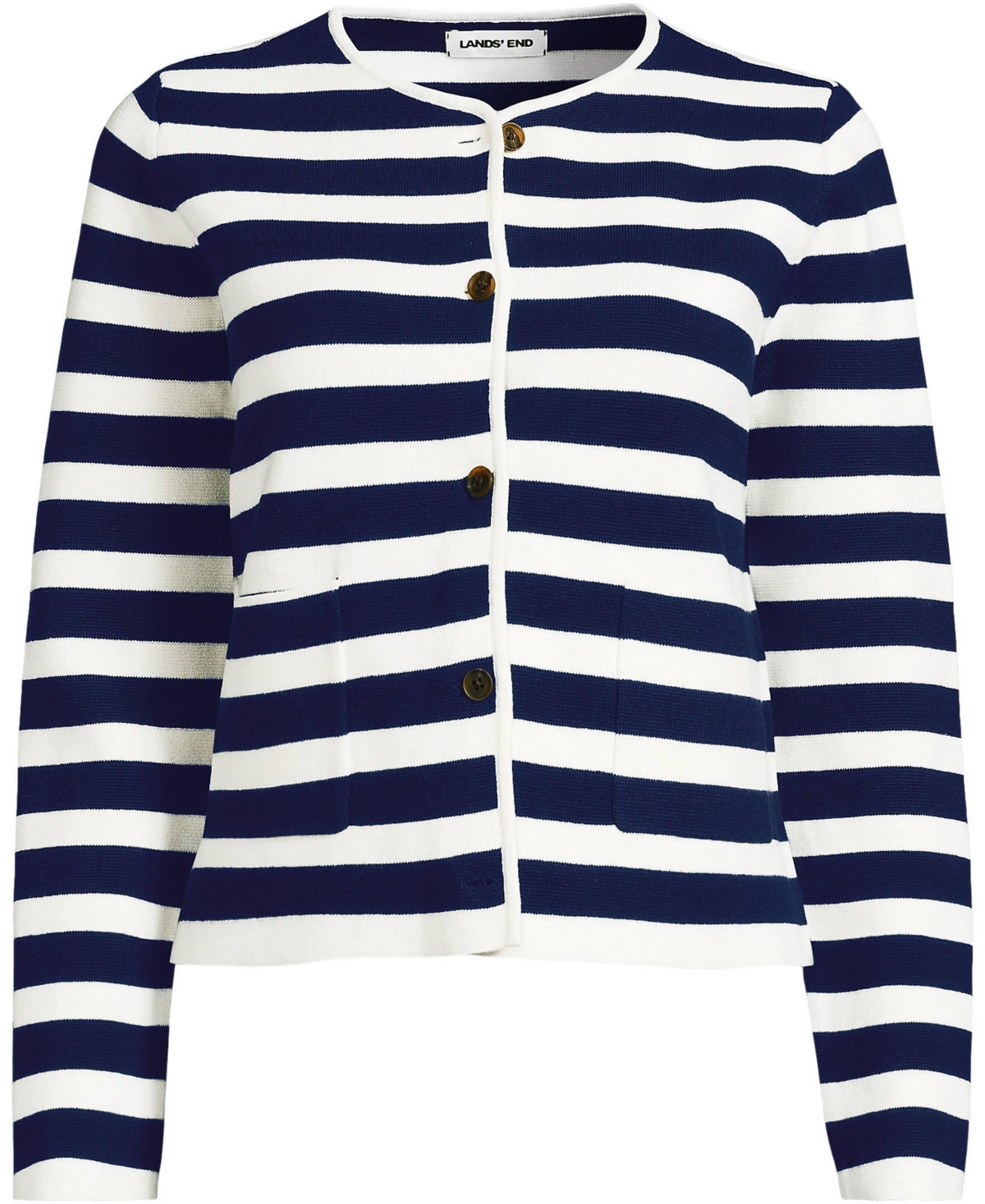 Click here for Lands End Womens Fine Gauge Cotton Milano Blazer S... prices