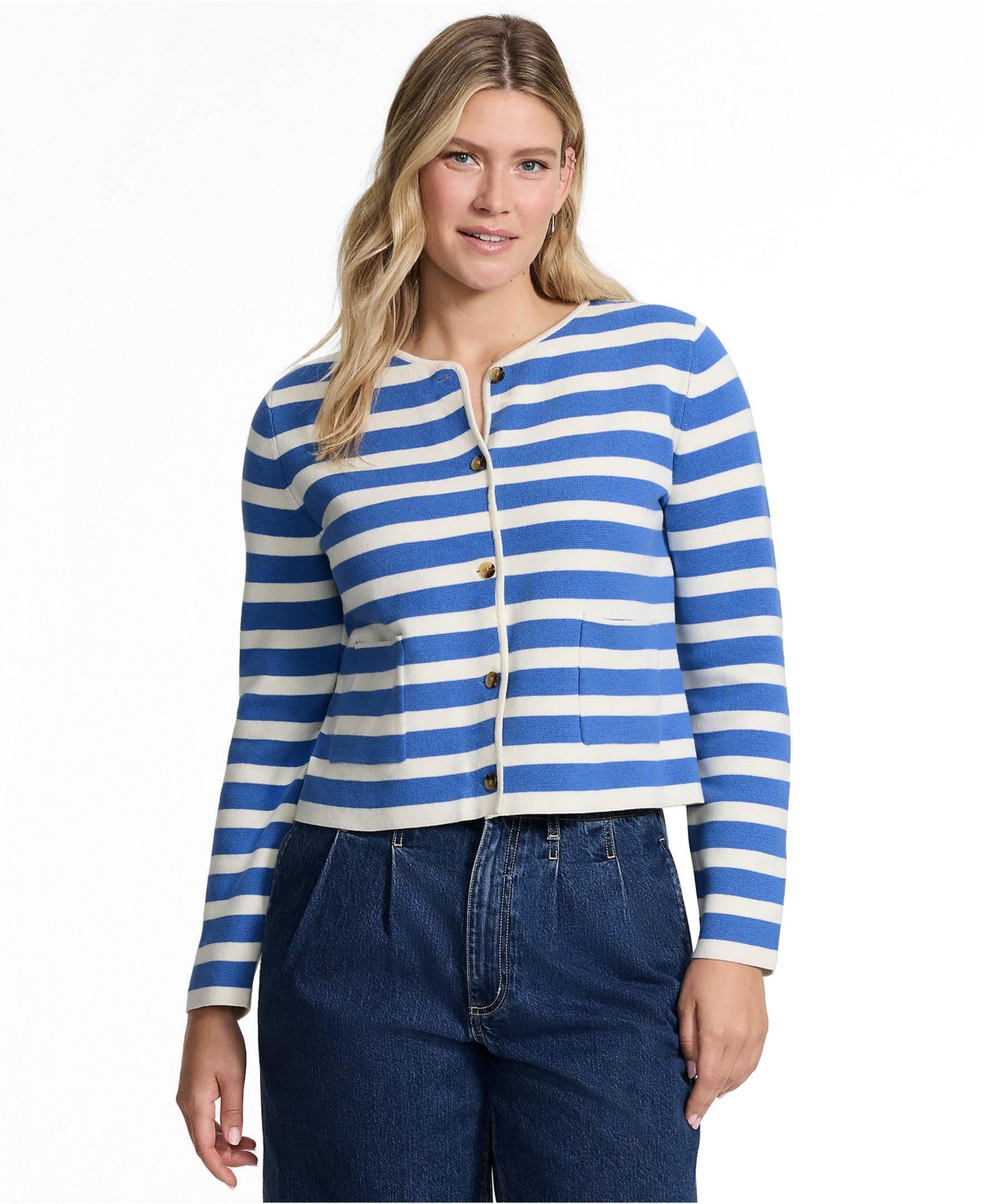 Click here for Lands End Womens Fine Gauge Cotton Milano Blazer S... prices