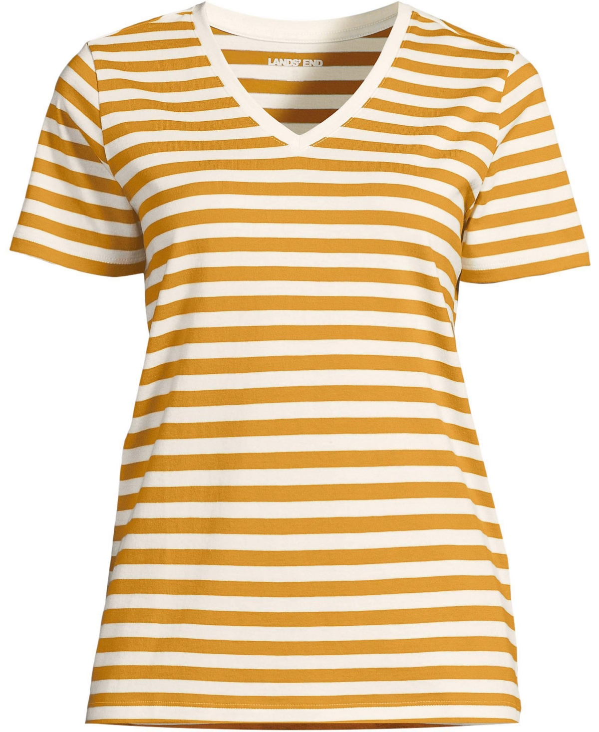 Click here for Lands End Womens Relaxed Supima Cotton V-Neck T-Sh... prices