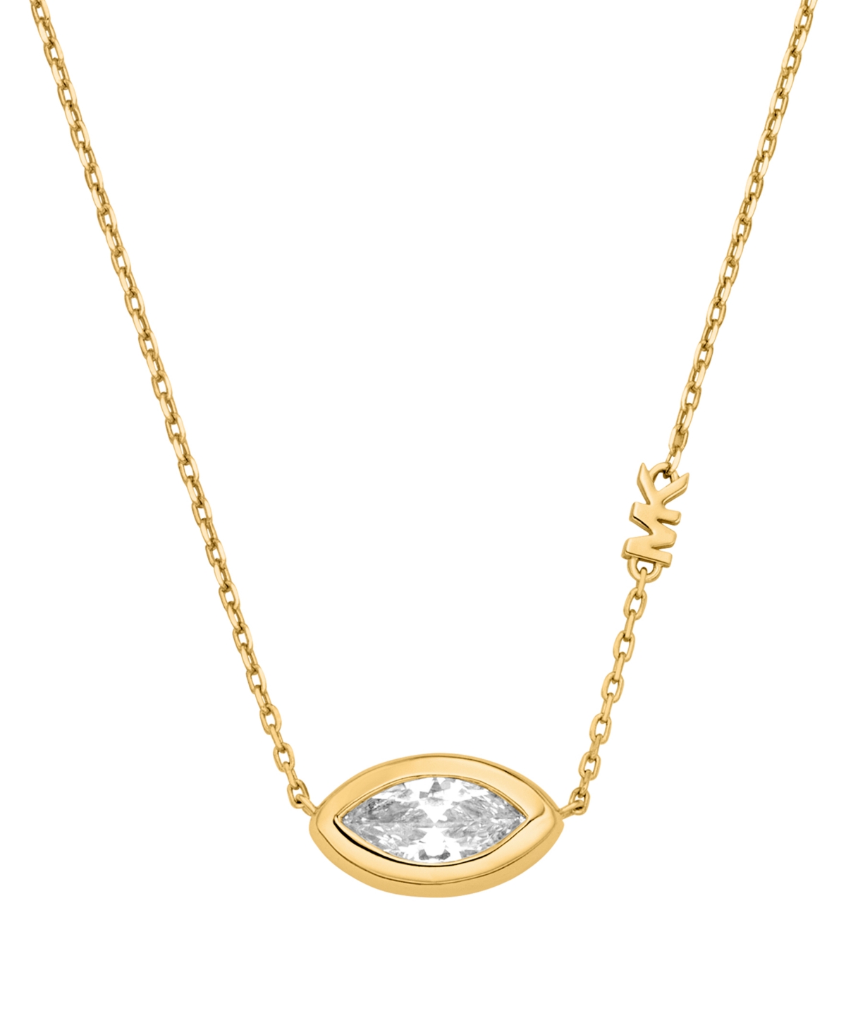 Click here for Michael Kors Marquise Pendant Necklace - Gold prices
