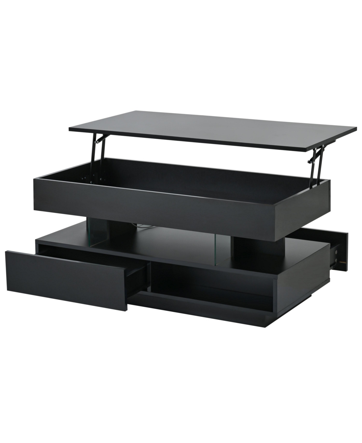 Click here for Flynama 39.3 Lift Top Coffee Table with Led Lights... prices