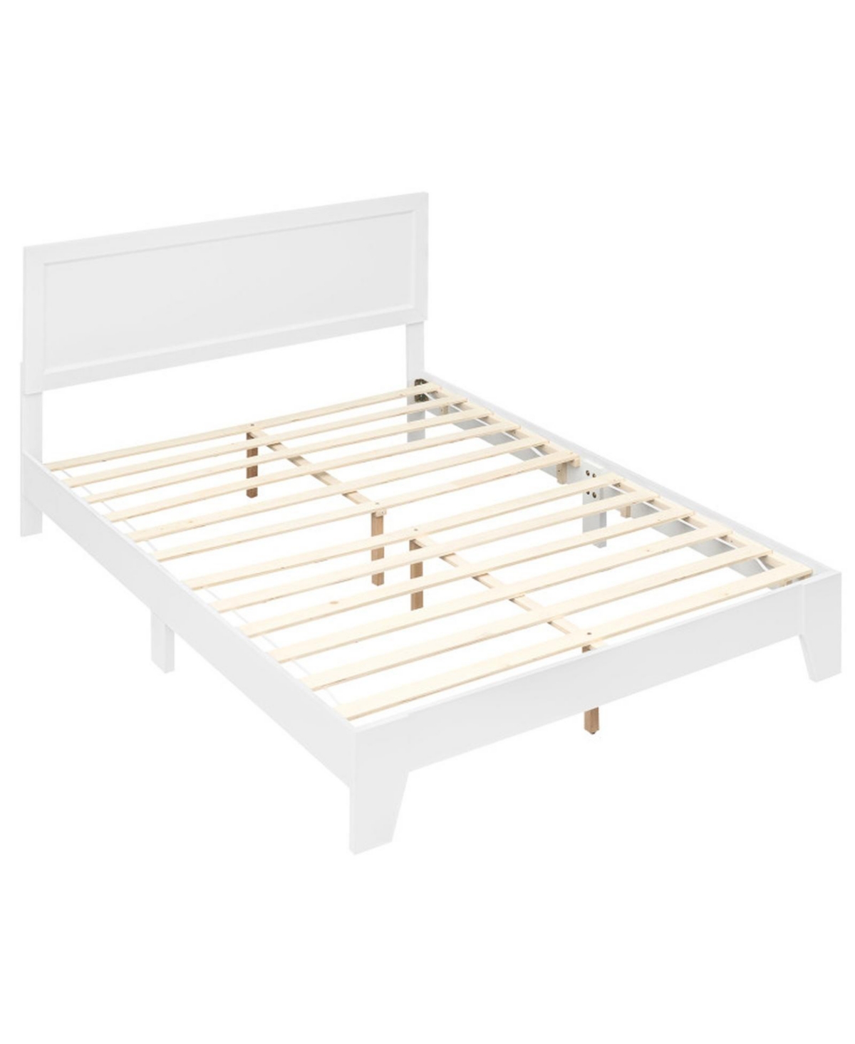Click here for Sugift Queen Size Modern Wood Platform Bed with Pa... prices