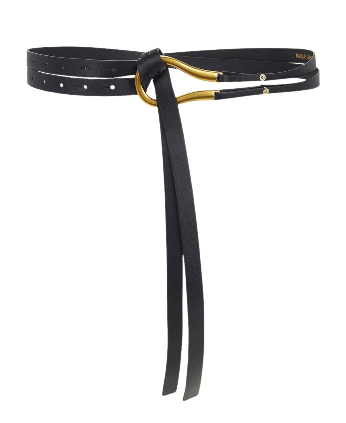 Click here for Petit Moments Loop Belt - Black/ gold prices