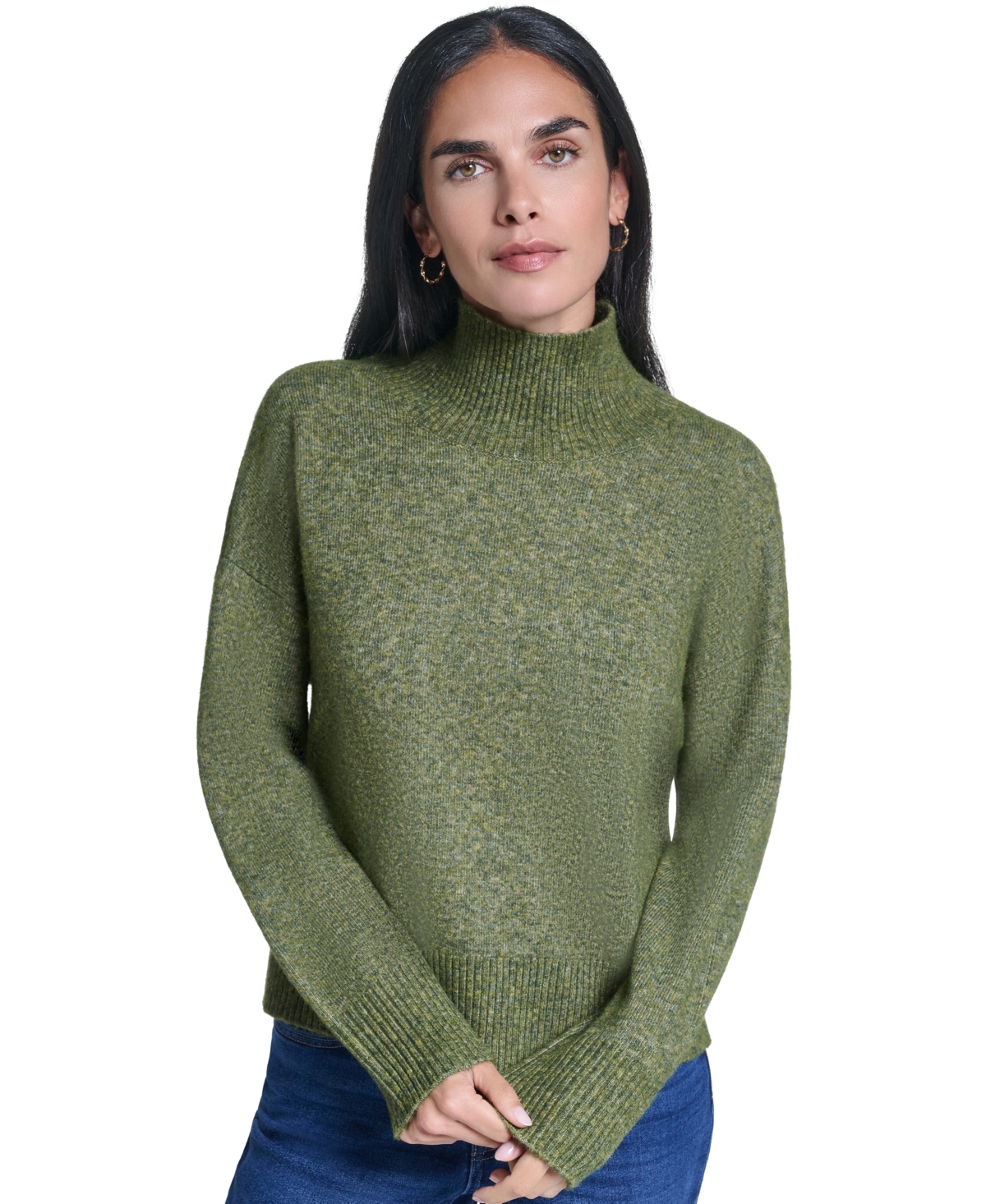 Click here for Nautica Womens Funnel-Neck Long-Sleeve Sweater - D... prices