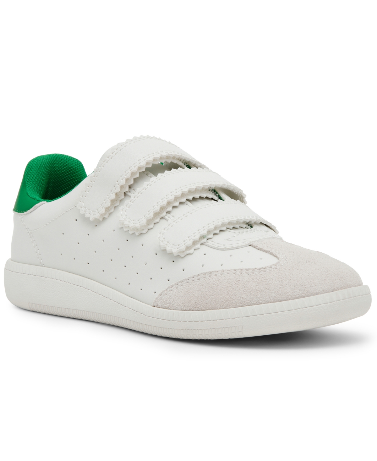 Click here for Steve Madden Womens Momentum Sneakers - White/Gree... prices