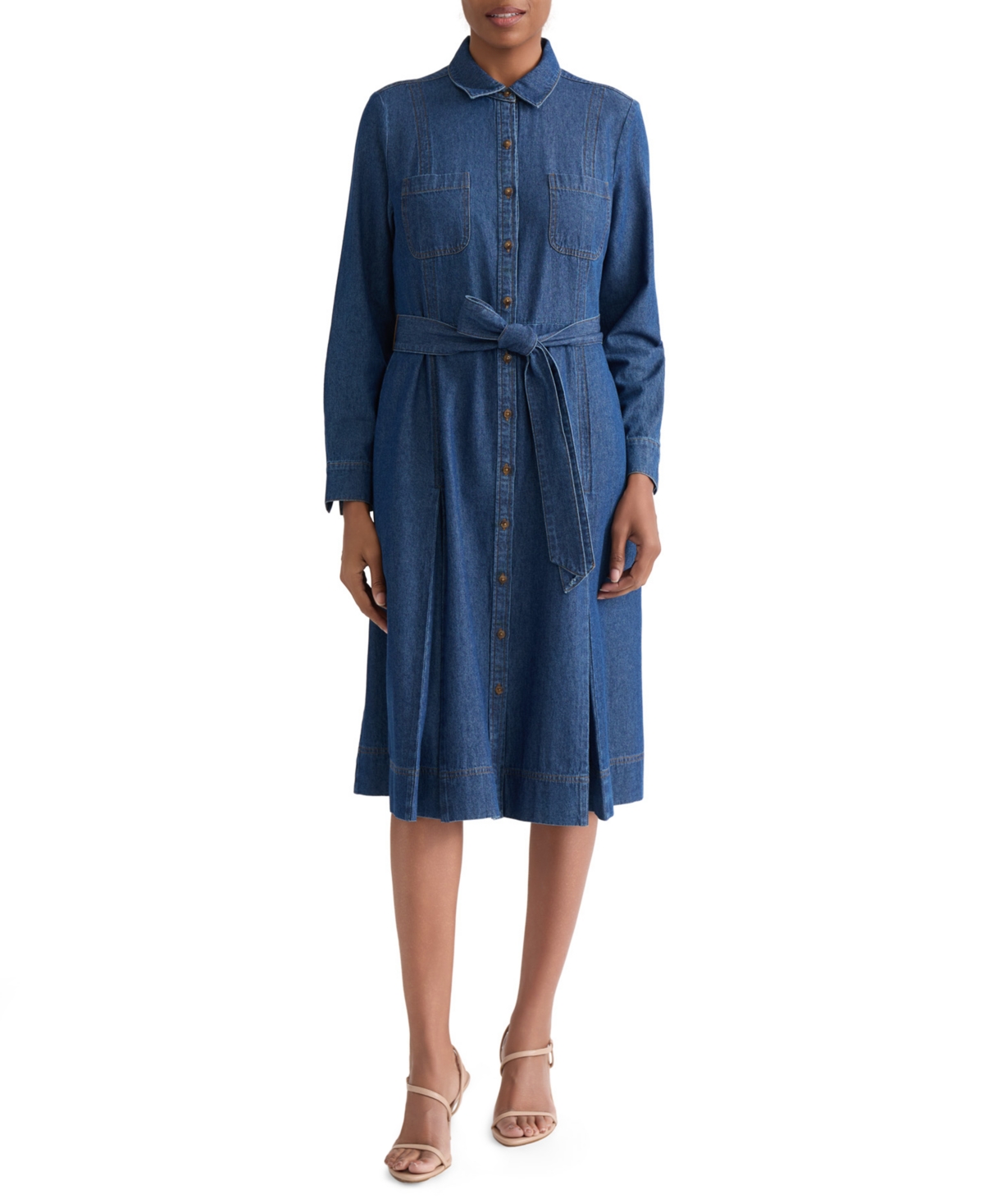 Click here for Jones New York Petite Chambray Long-Sleeve Shirt D... prices