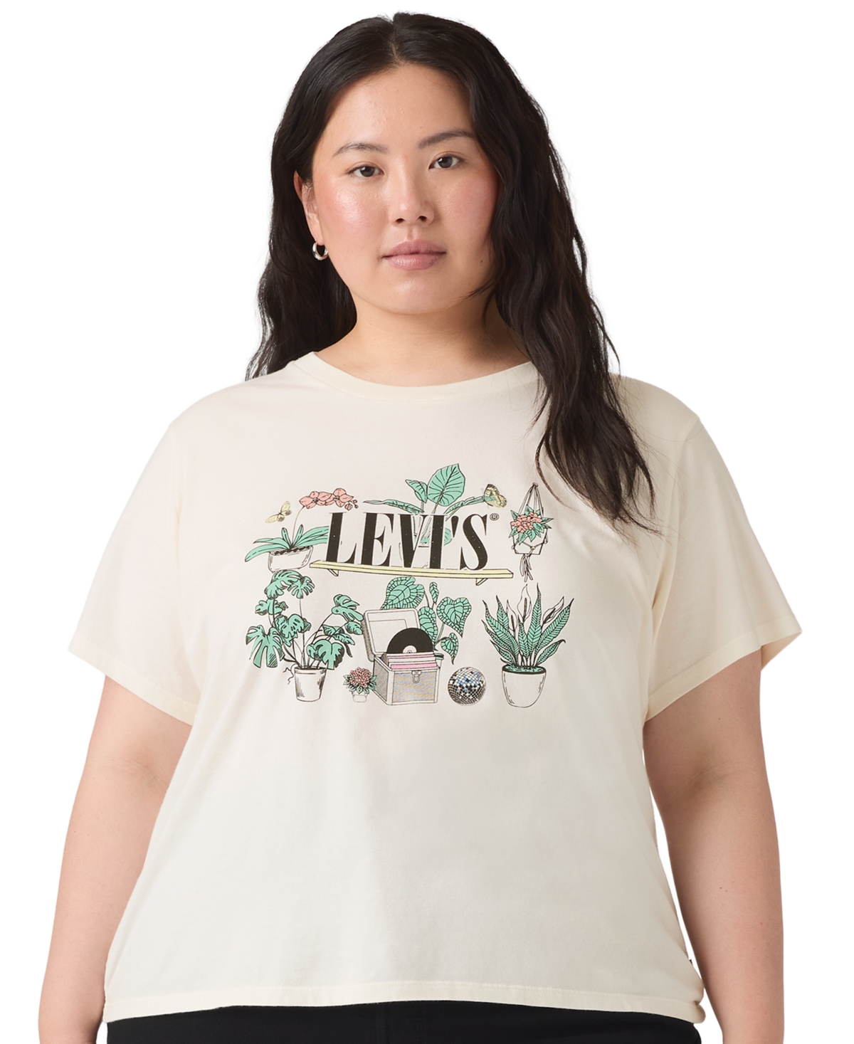 Click here for Levis Plus Size Perfect Graphic Crewneck T-Shirt -... prices