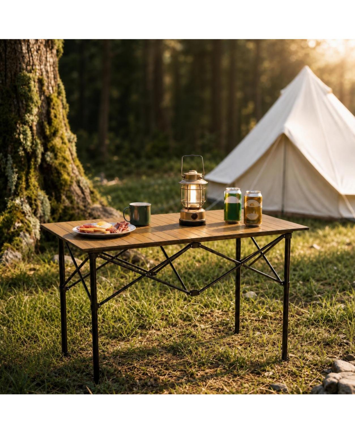 Click here for Portable Folding Aluminum Camping Table with X-Fra... prices