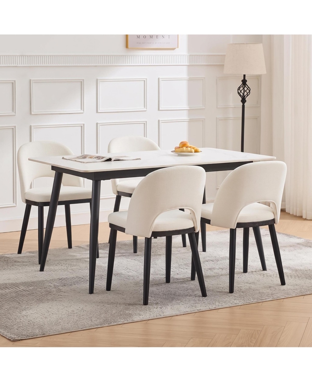 Click here for Wooden Dining Chairs Set of 4 Upholstered Dining C... prices