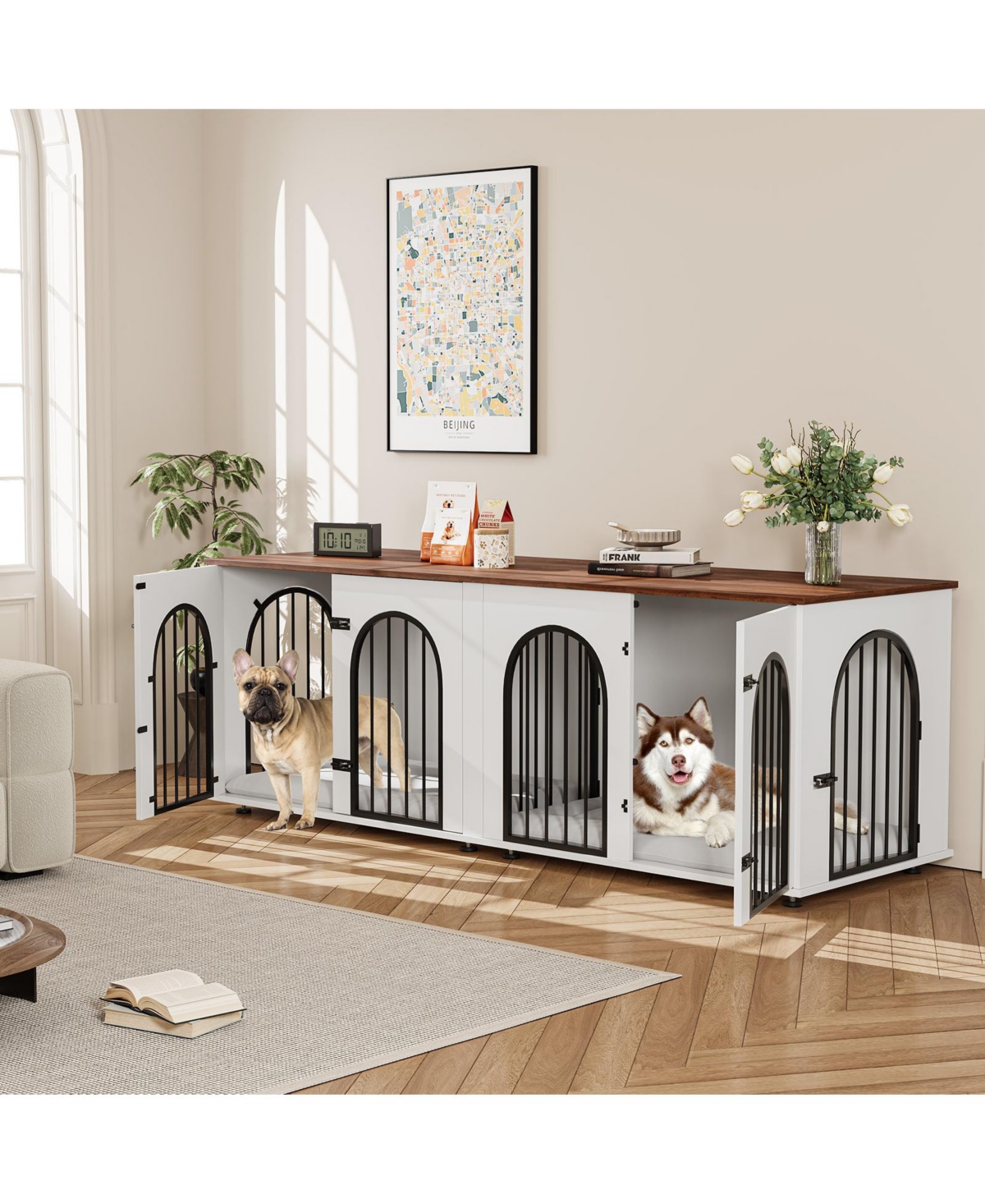 Click here for Dog Crate Furniture with Removable Divider  71 Inc... prices
