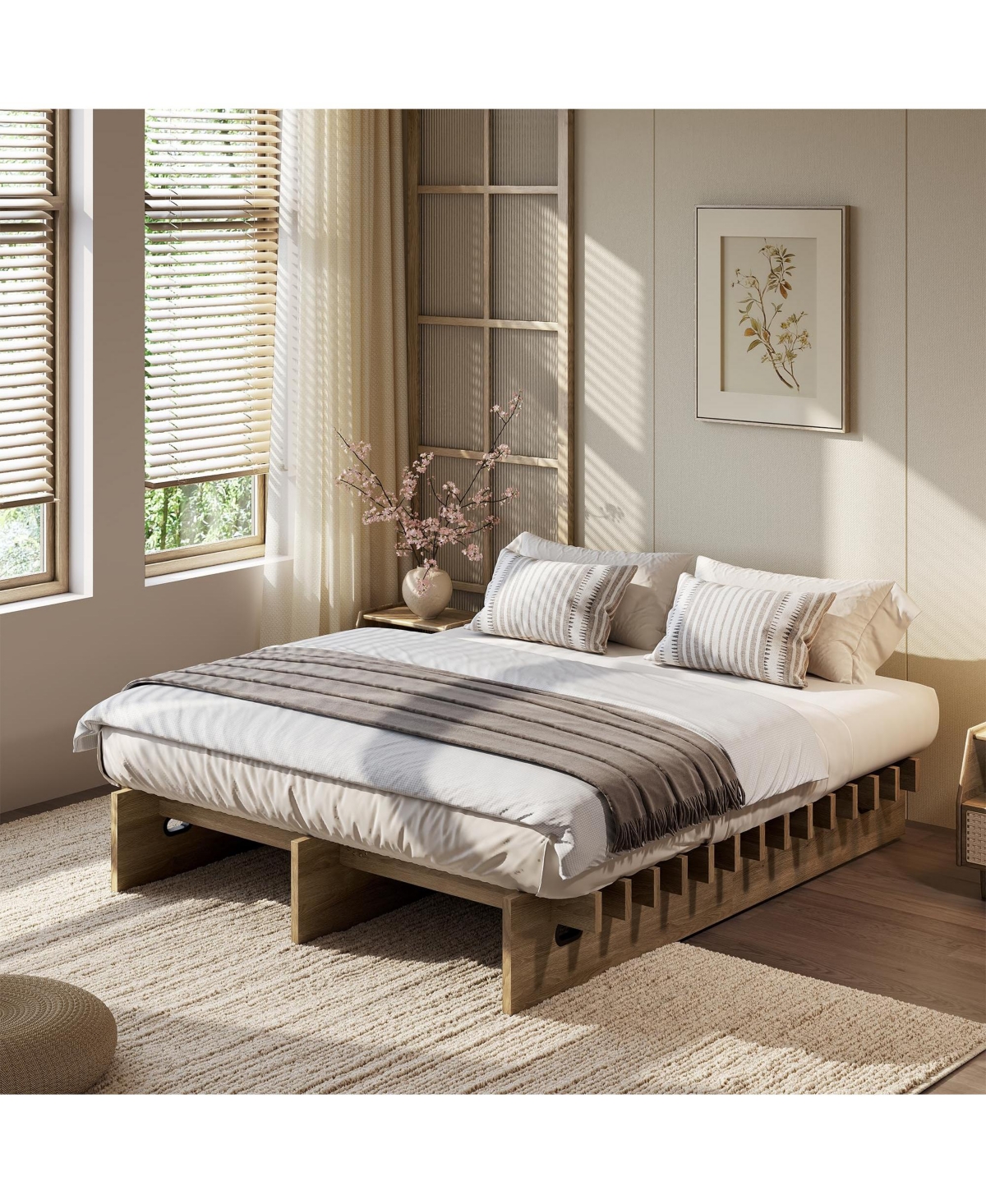 Click here for Minimalist Low Profile Platform Bed Frame  Noise-F... prices