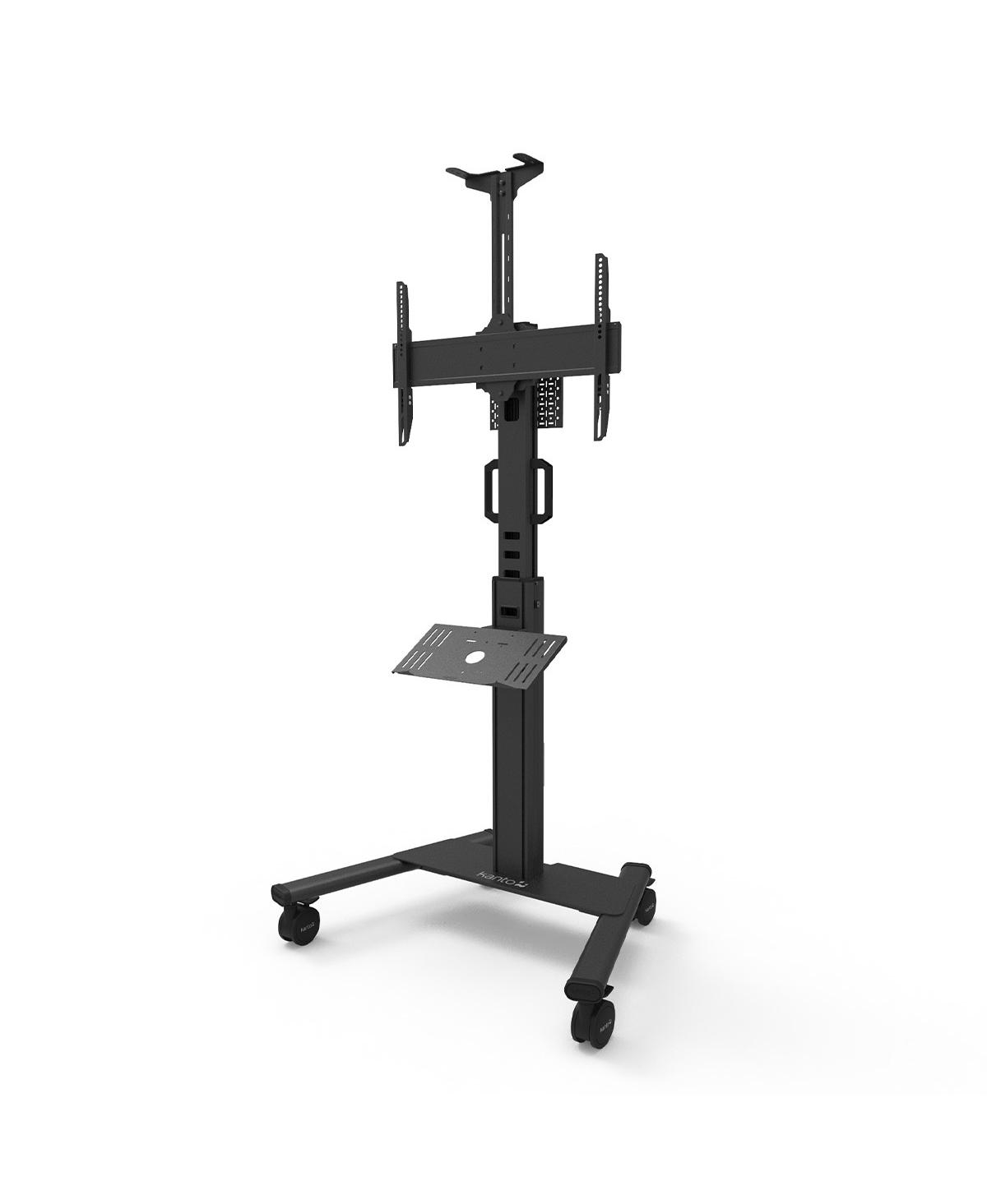 Kanto MPC77 Rolling Av Cart Compatible with Video Conferencing Systems for 37 - 77 TVs - Black