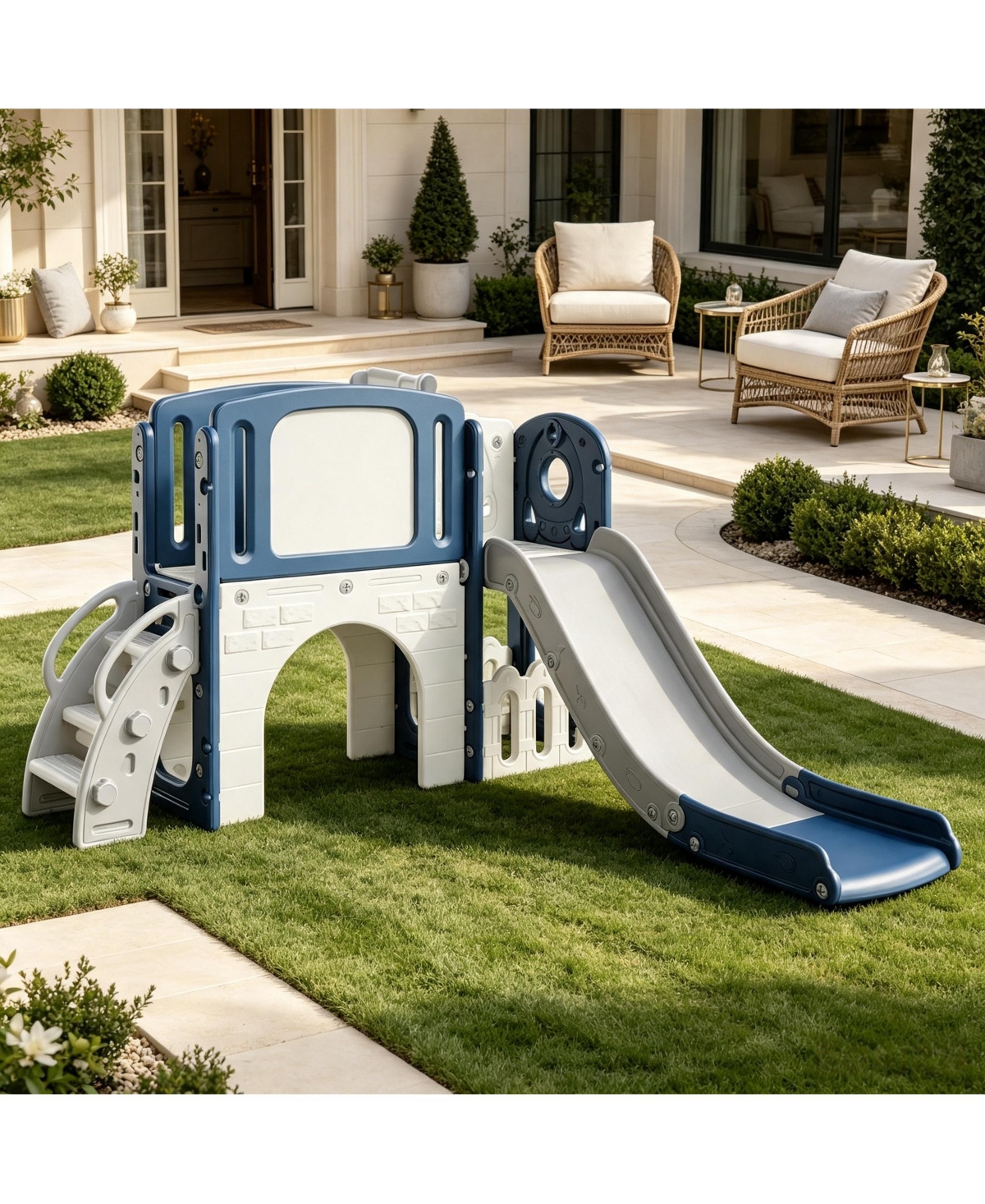 Click here for 55 Inch Kids Slide with Climber  Toddler Playgroun... prices