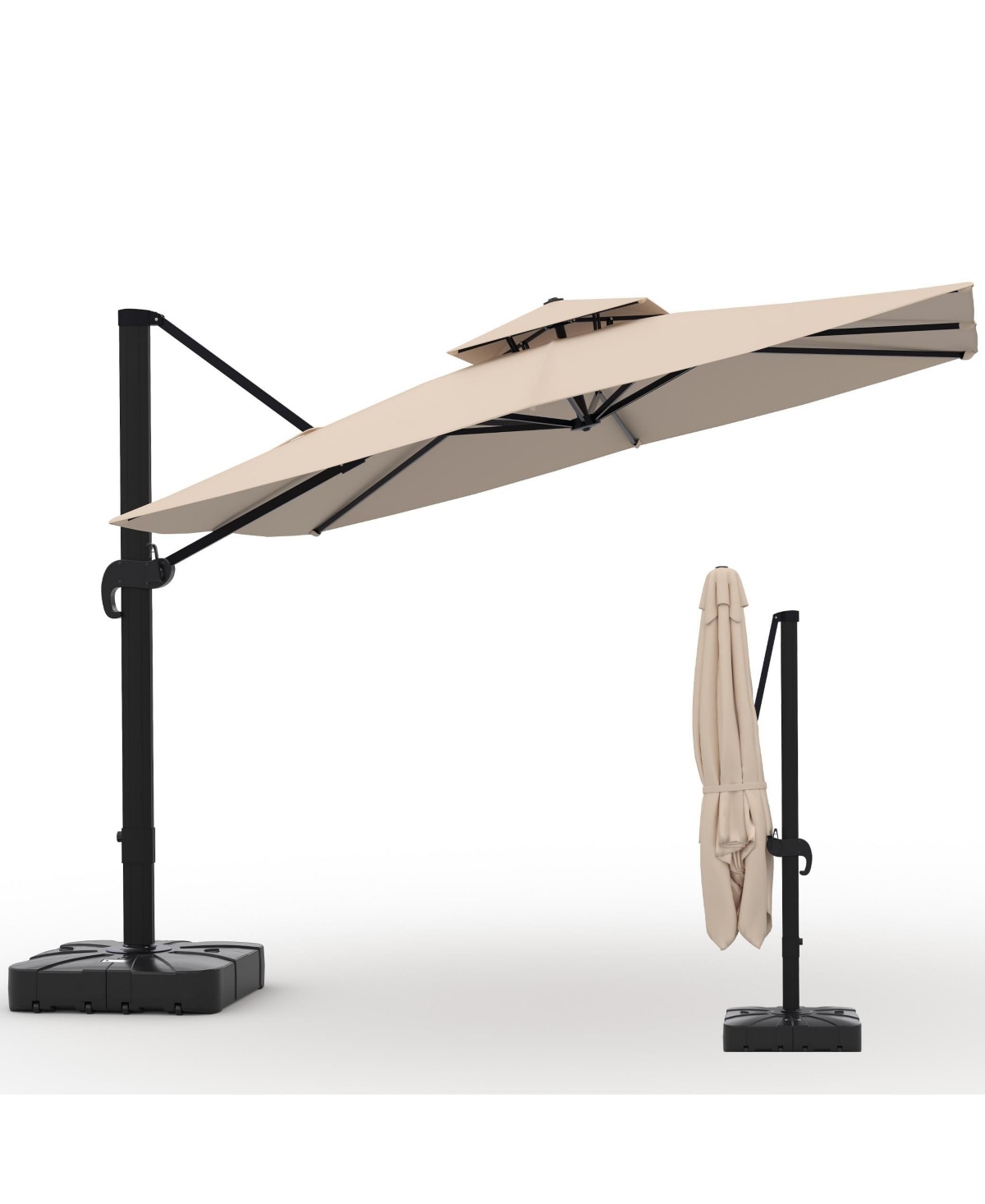Click here for 10 x 10 Ft Cantilever Patio Umbrella  Square Doubl... prices