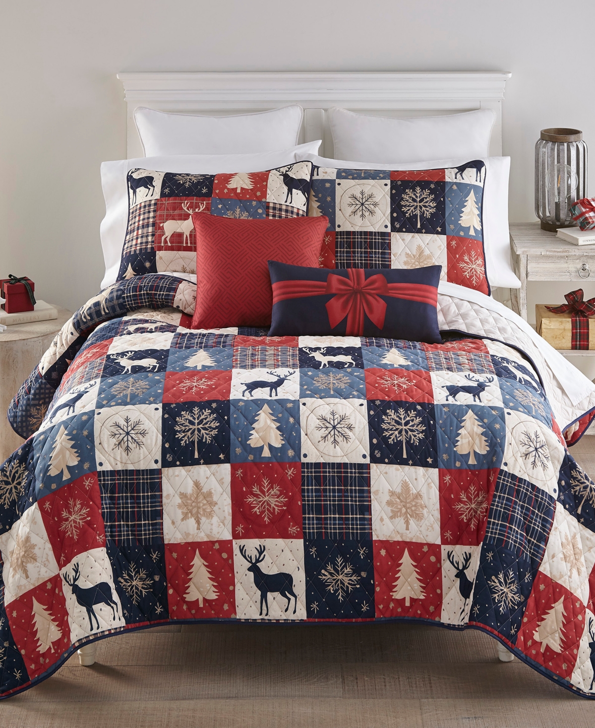 Click here for Your Lifestlye Noel Patch 3-Piece Quilt Set  Queen... prices