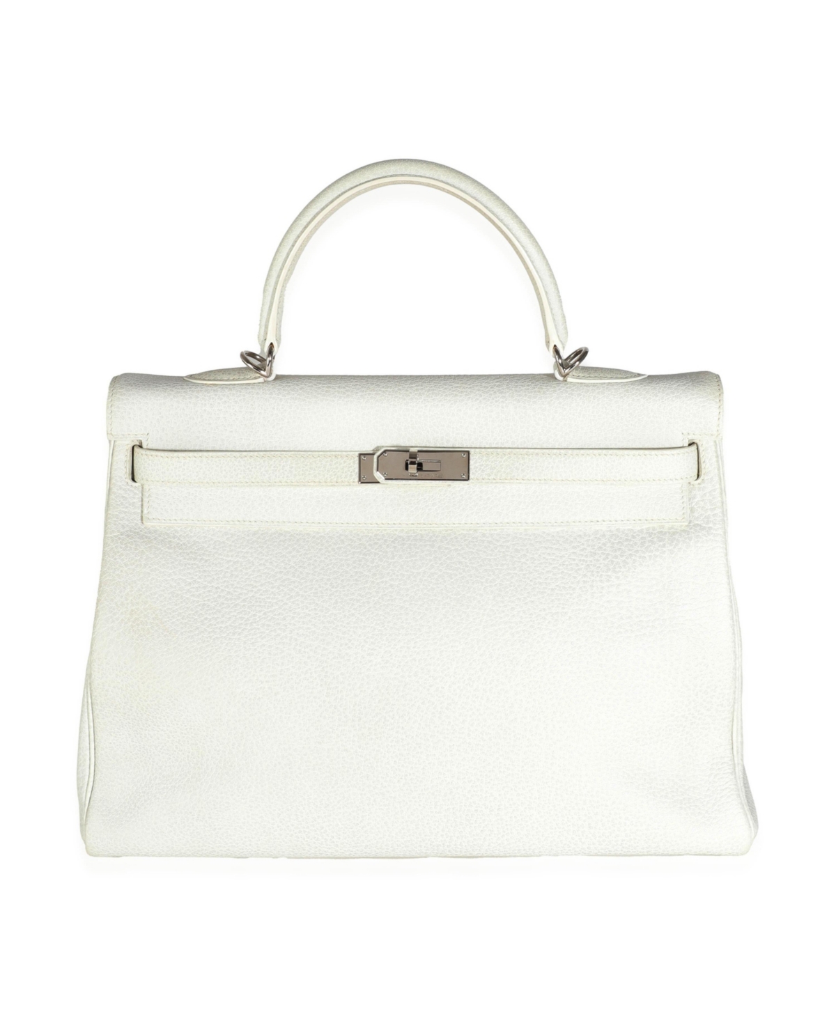 Click here for Pre-Owned HERMES Gris Perle White Buffalo Skipper... prices