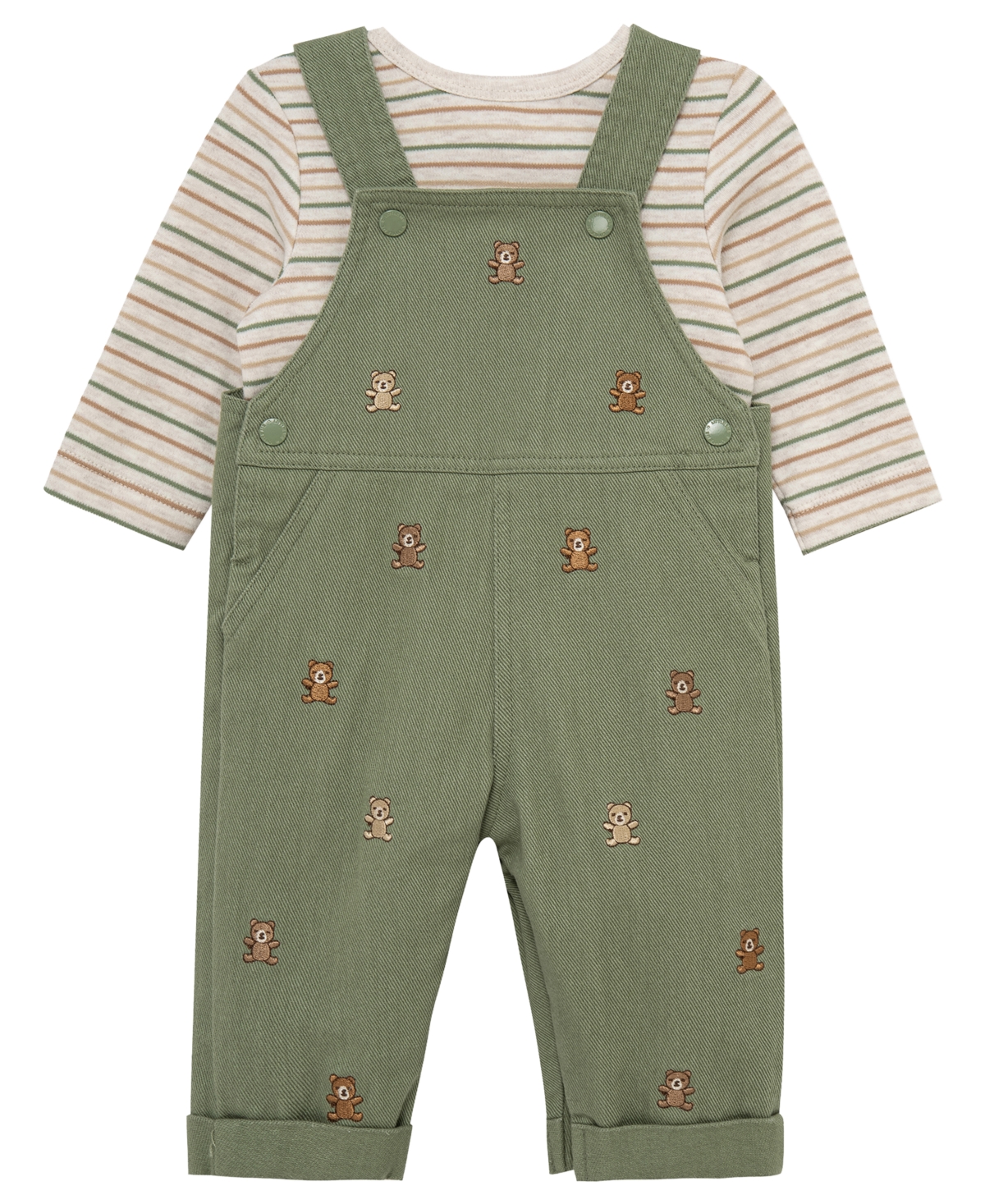 Click here for Little Me Baby Boys Bears T-Shirt and Overall  2-P... prices