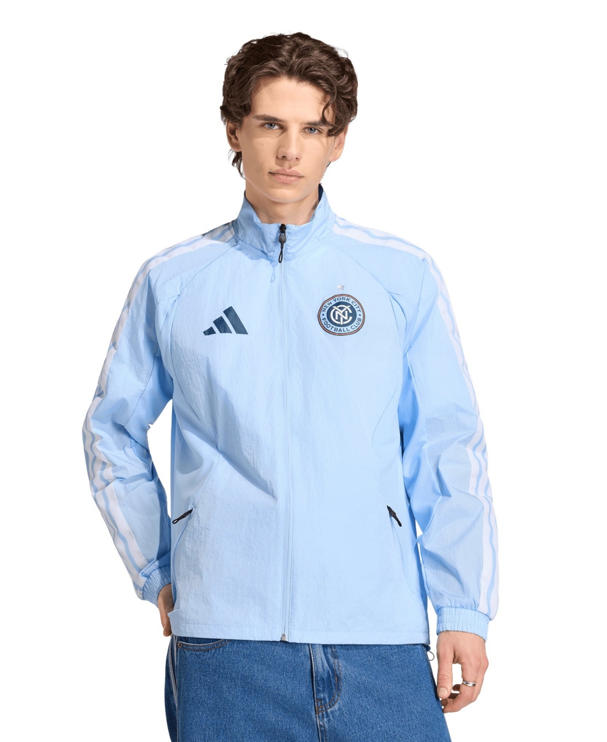 Click here for Mens adidas Light Blue New York City Fc 2026 Anthe... prices
