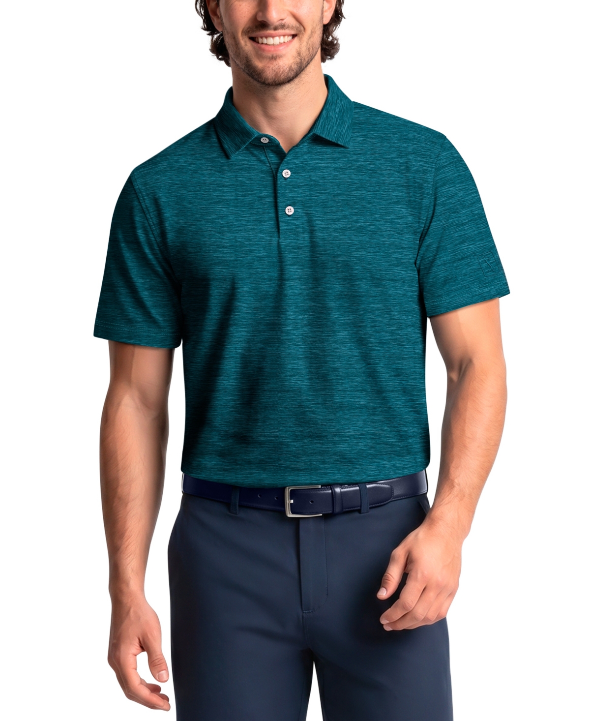 Click here for Pga Tour Mens Jaspe Airflux Regular-Fit Polo Shirt... prices