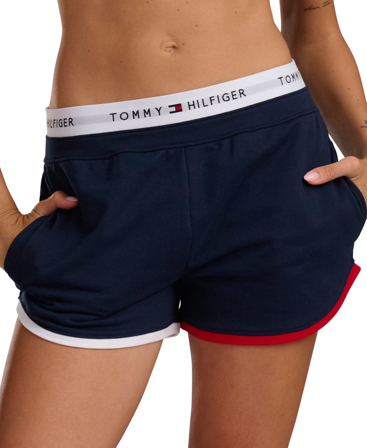Click here for Tommy Hilfiger Womens Mid-Rise French Terry Boxer... prices