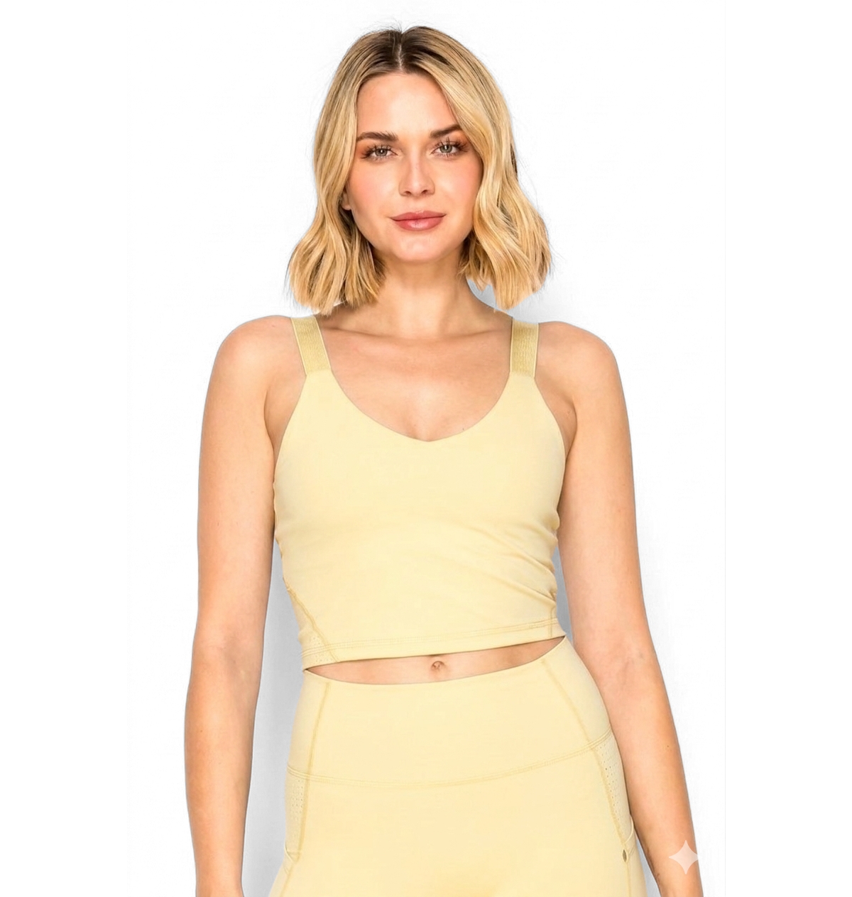 Click here for Badgley Mischka V-Neck Adjustable Straps Sport Bra... prices