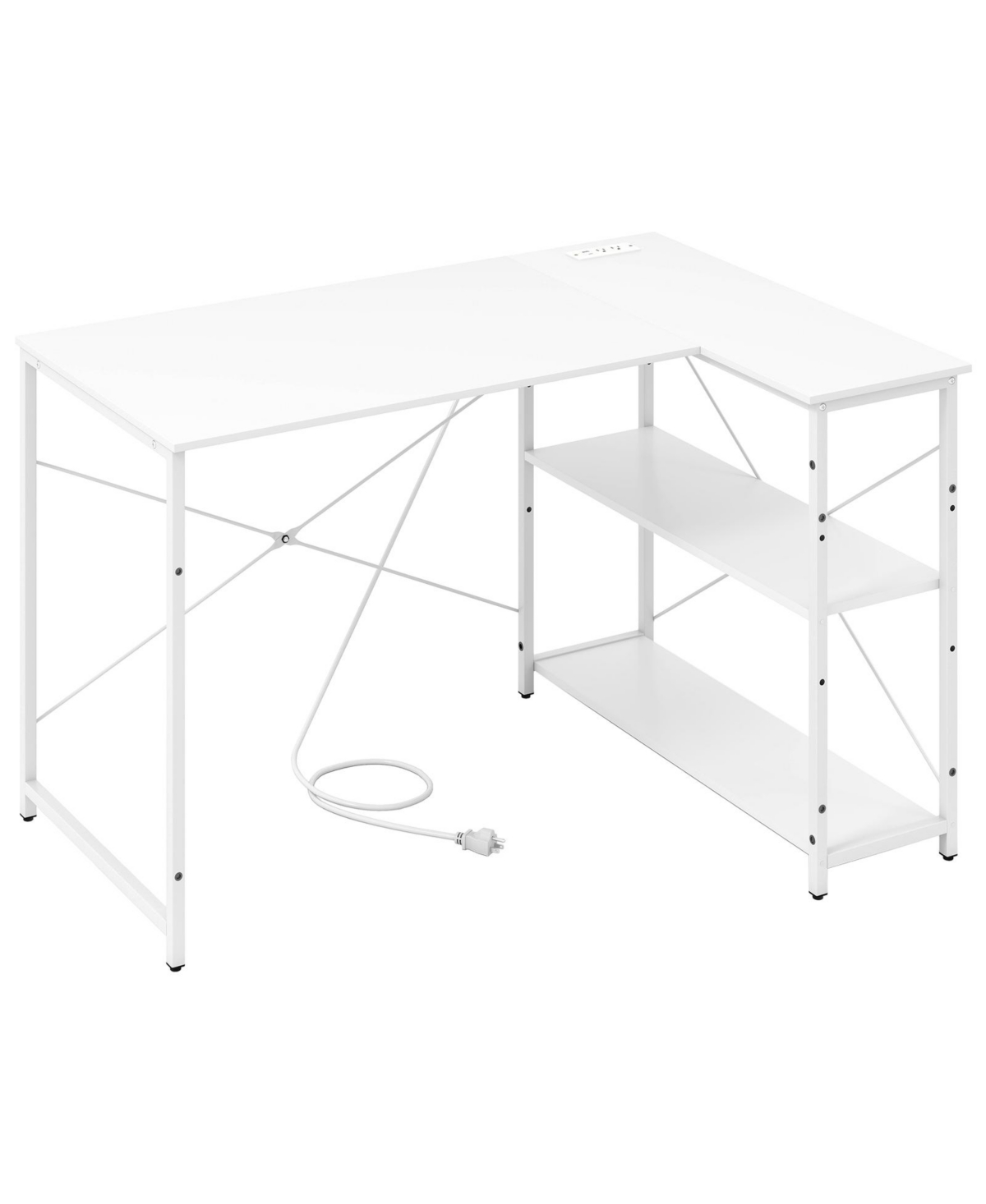 Click here for Slickblue L Shaped Corner Desk 47 Inch with Adjust... prices