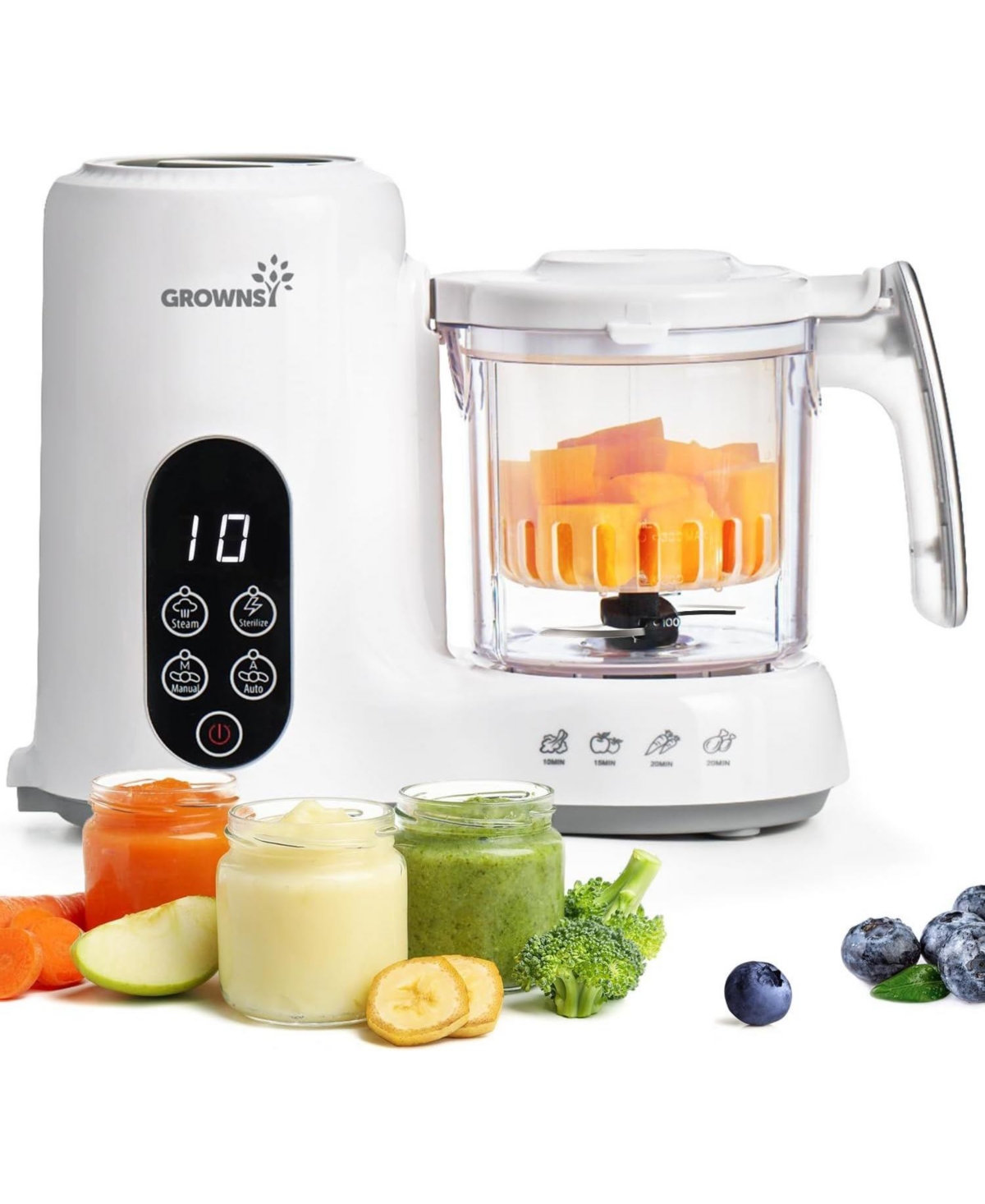 Click here for Grownsy Baby Food Maker - White prices