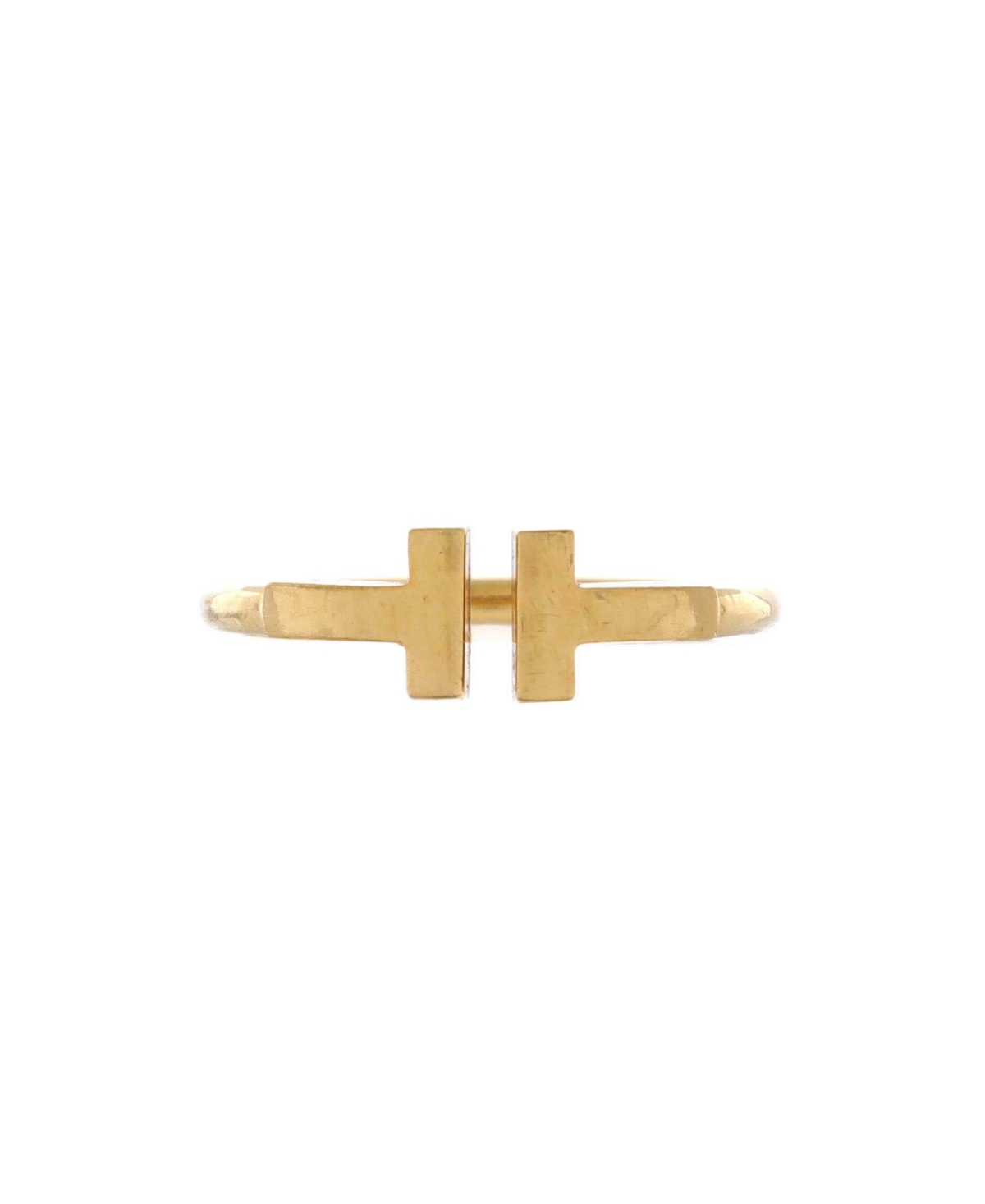 Click here for Pre-Owned Tiffany & Co T Wire Ring - 18k yellow go... prices