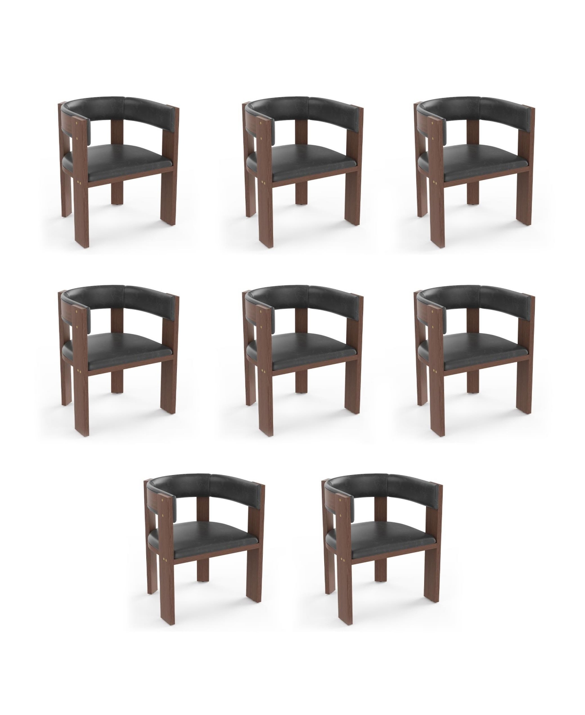 Click here for homfan Dining Chair Set of 8 Modern Kitchen Chairs... prices