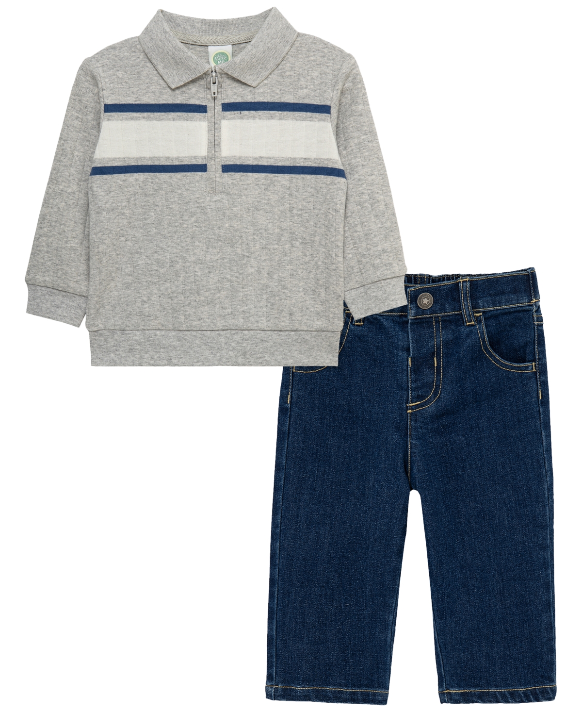 Click here for Little Me Baby Boys Engineered Long-Sleeve Top and... prices