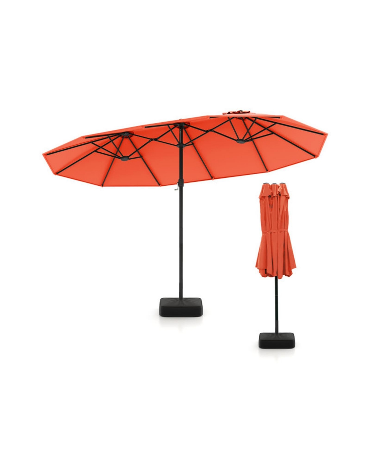 Click here for Gouun 15 feet Double-Sided Twin Patio Umbrella wit... prices