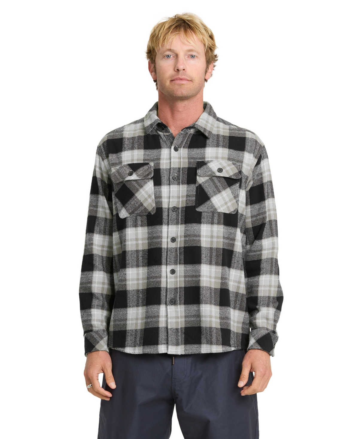 Click here for Quiksilver Waterman Mens Regular-Fit Plaid Shirt -... prices