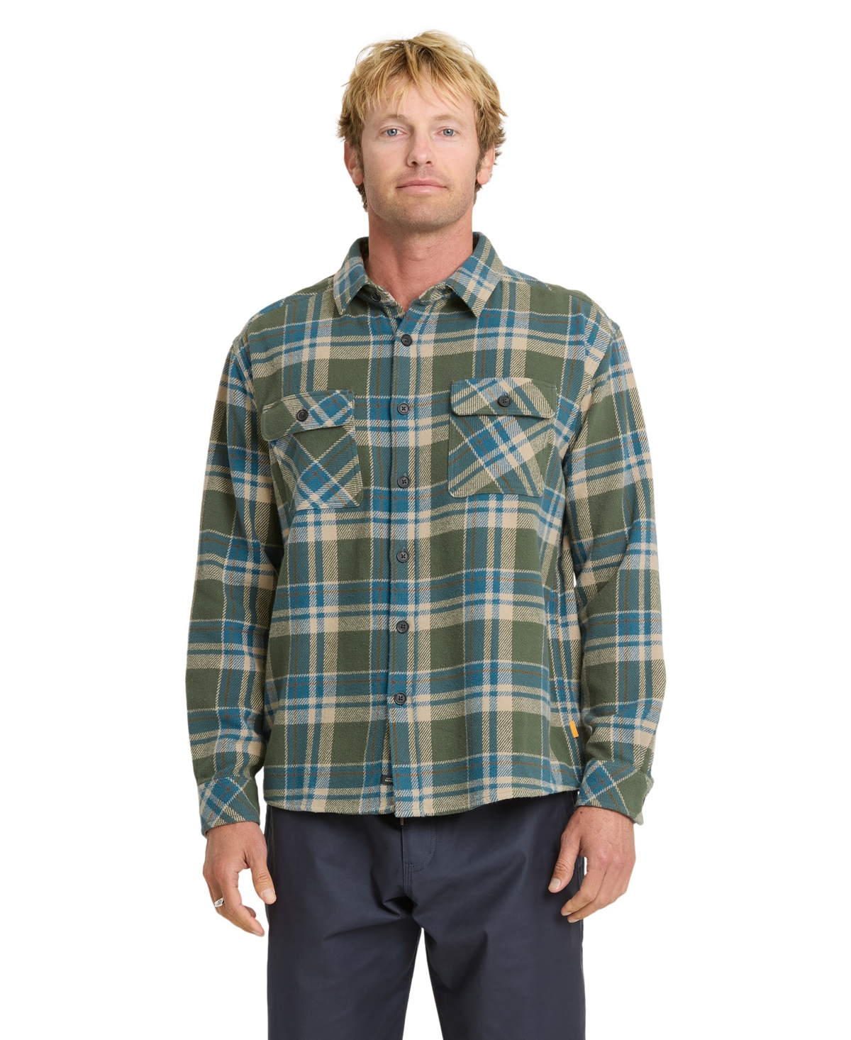 Click here for Quiksilver Waterman Mens Regular-Fit Plaid Shirt -... prices