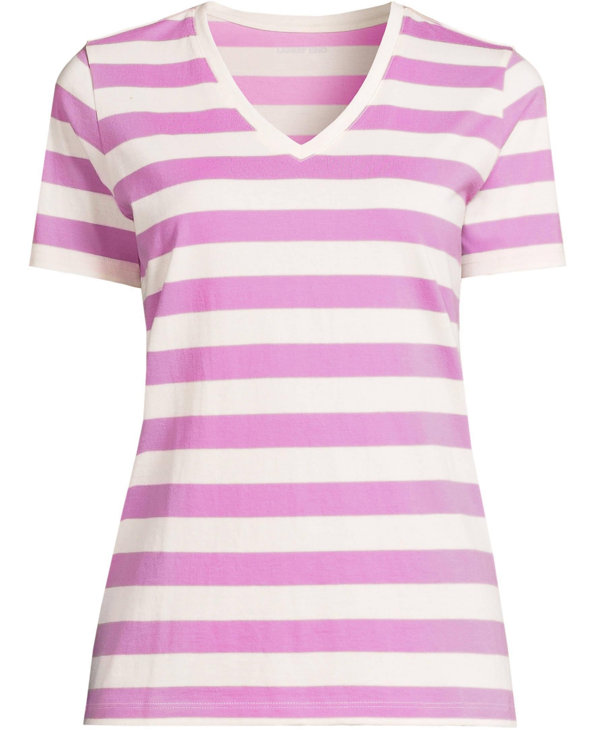 Click here for Lands End Womens Relaxed Supima Cotton V-Neck T-Sh... prices