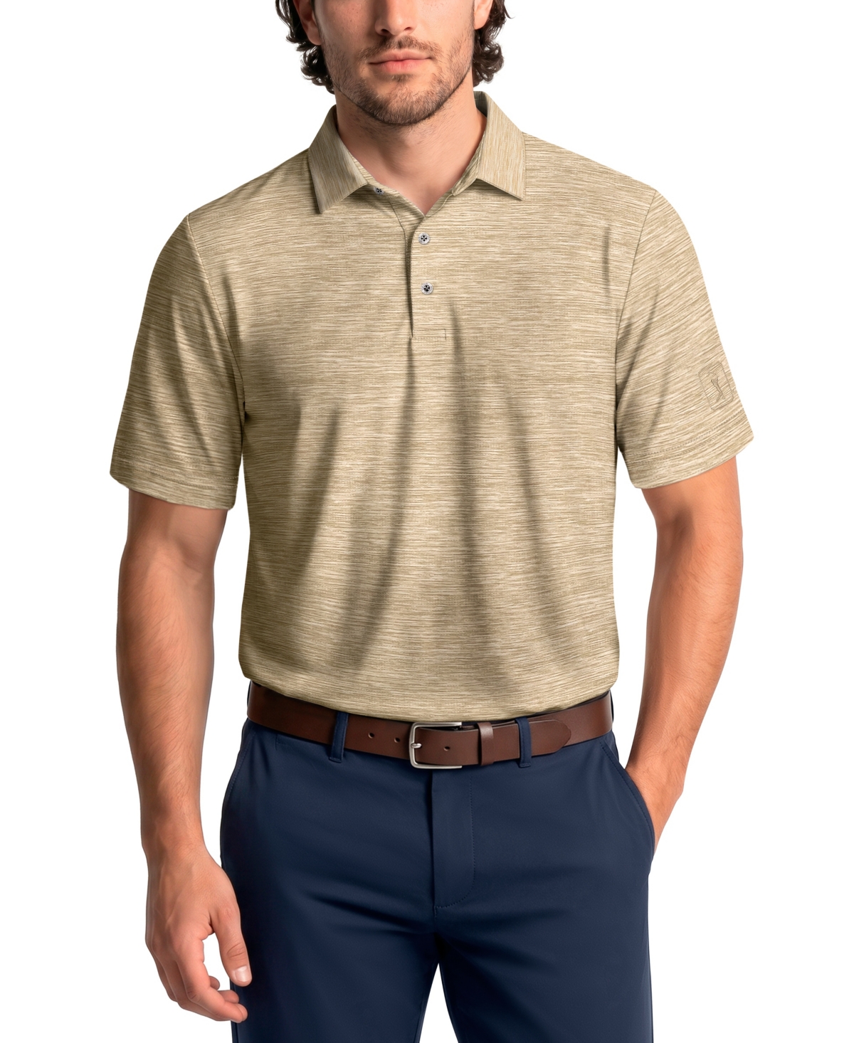 Click here for Pga Tour Mens Jaspe Airflux Regular-Fit Polo Shirt... prices