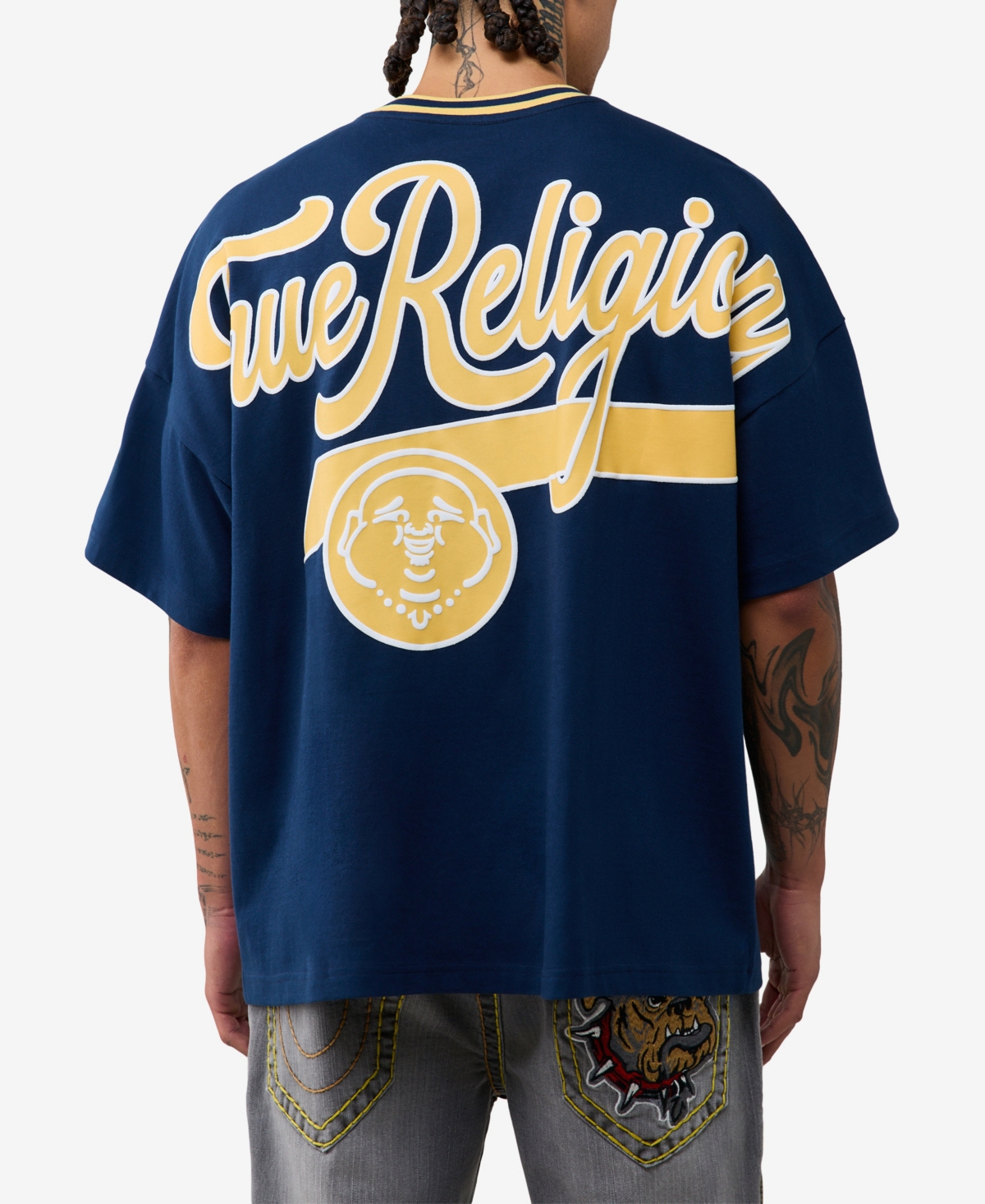 Click here for True Religion Mens Script Heavy Oversized T-Shirt... prices