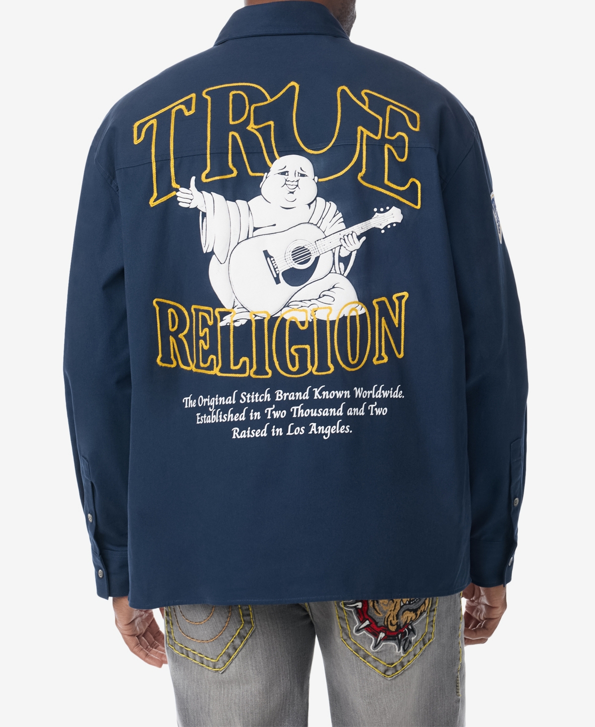 Click here for True Religion Mens University Shirt - Dress Blue prices
