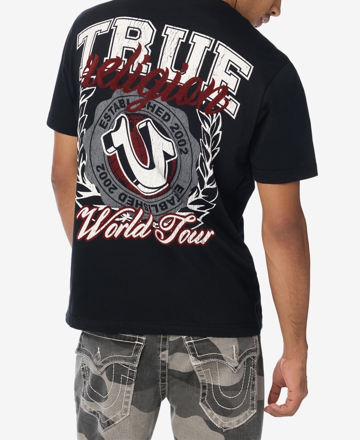 Click here for True Religion Mens Horseshoe Crest T-Shirt - Jet B... prices