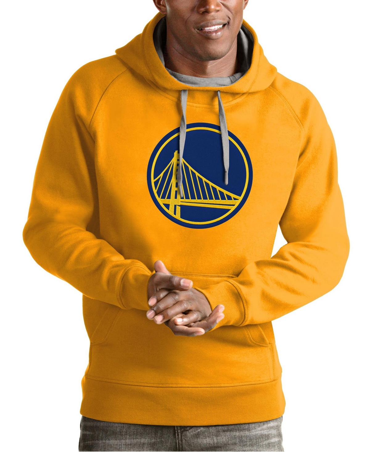 Click here for Antigua Mens Gold Golden State Warriors Team Logo... prices