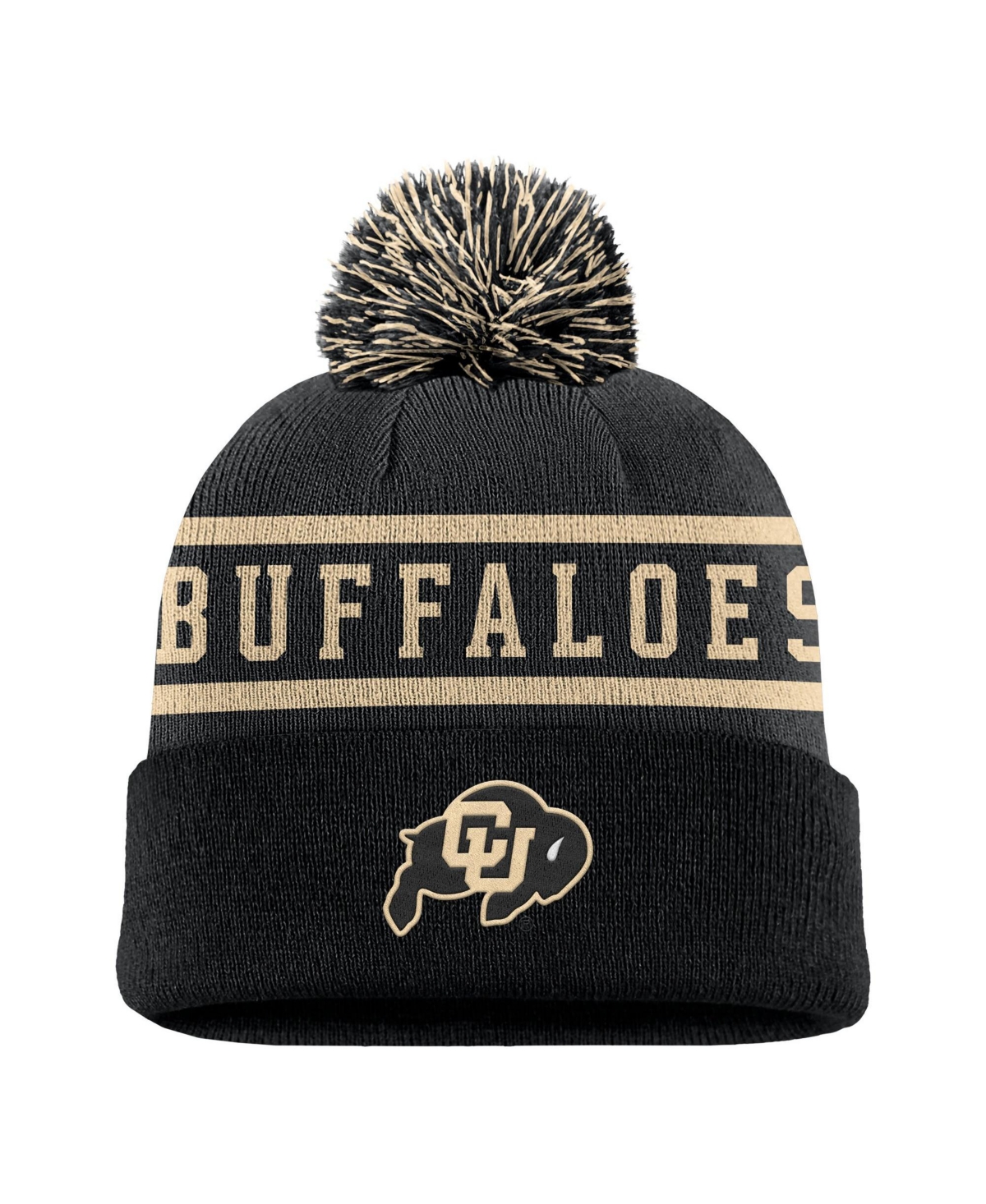 Click here for Nike Mens Black Colorado Buffaloes Peak Cuffed Pom... prices