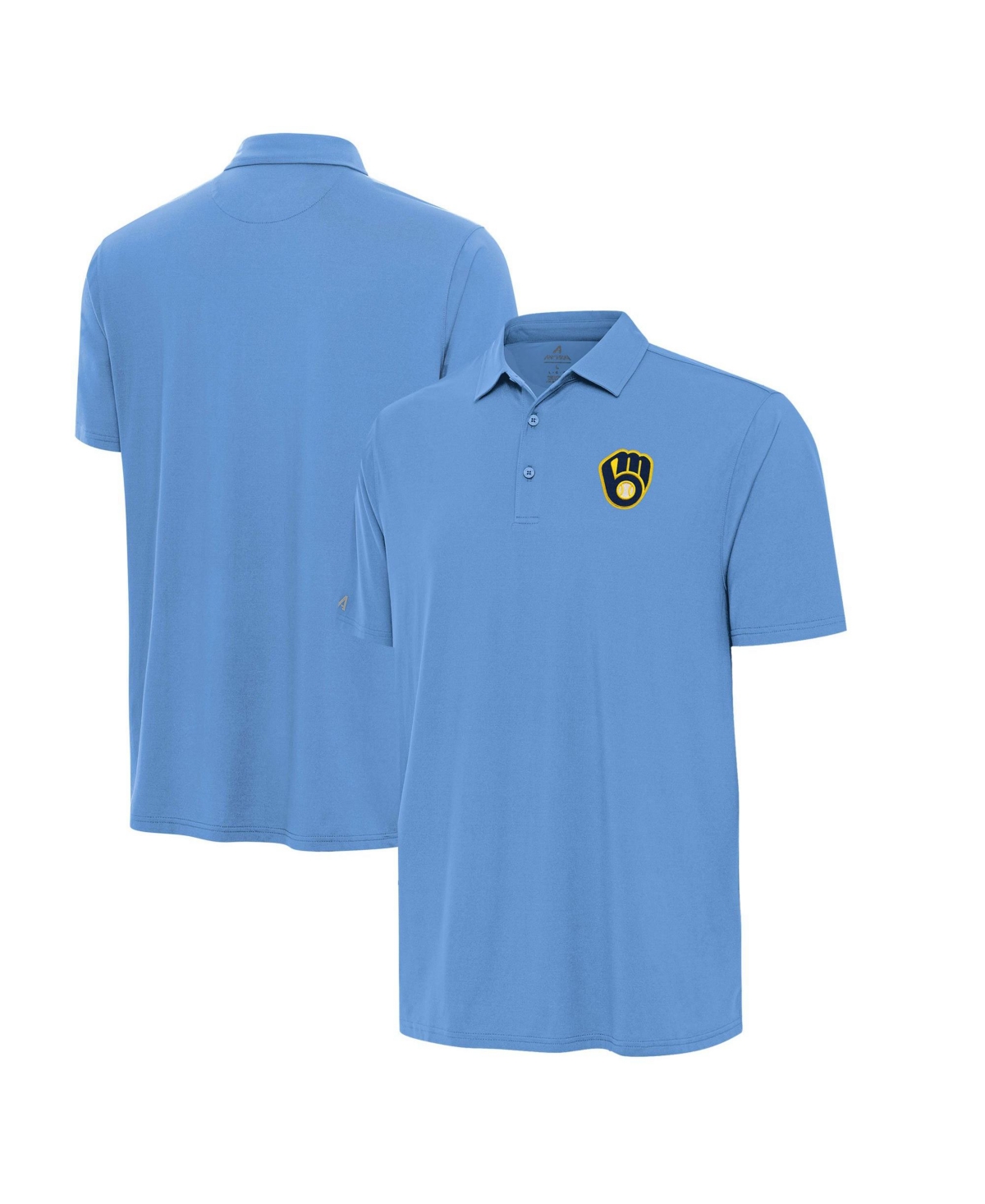 Click here for Antigua Mens Powder Blue Milwaukee Brewers Era Pol... prices