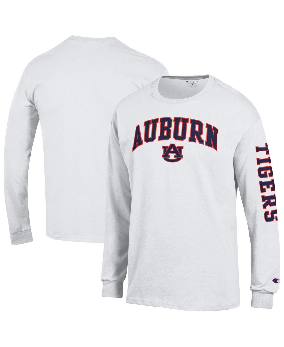 Click here for Champion Mens White Auburn Tigers Arch Over Logo 2... prices