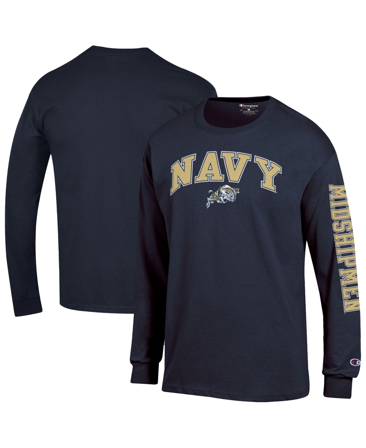Click here for Champion Mens Navy Midshipmen Arch Over Logo 2-Hit... prices