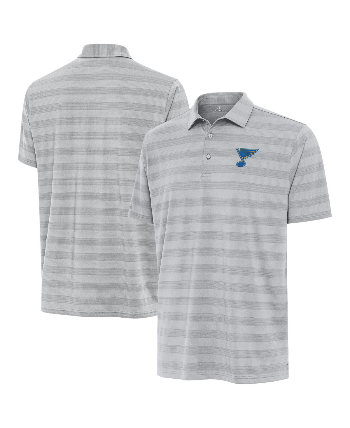 Click here for Antigua Mens Gray St. Louis Blues Tunnel Polo Shir... prices